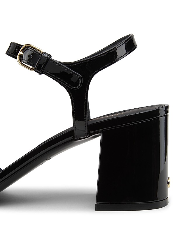 Shop FERRAGAMO Sally 60MM Patent Leather Sandals | Saks Shop FERRAGAMO Sally 60MM Patent Leather Sandals | Saks