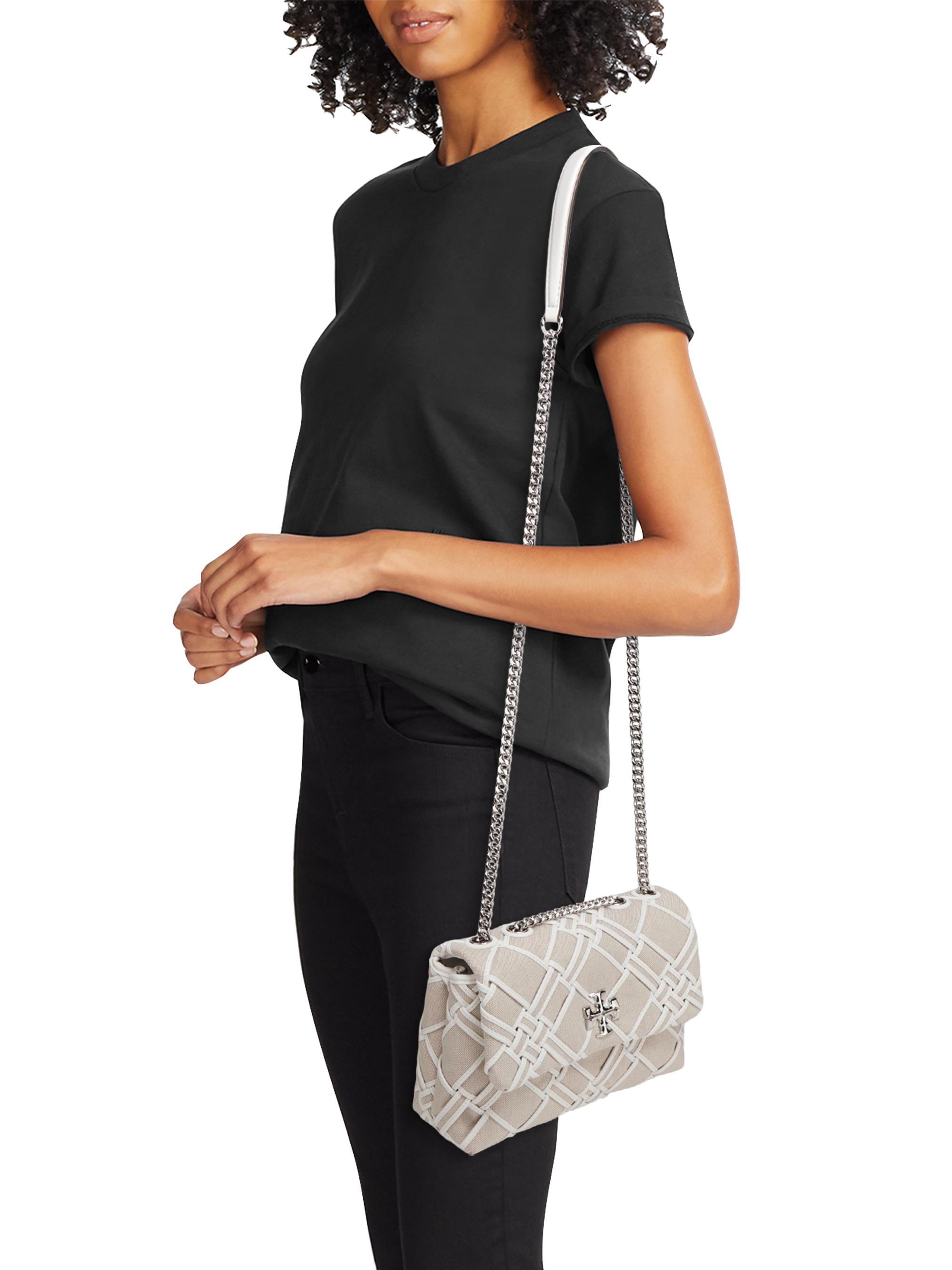 Shop Tory Burch Small Kira Canvas Crossbody Bag | Saks Fifth Avenue