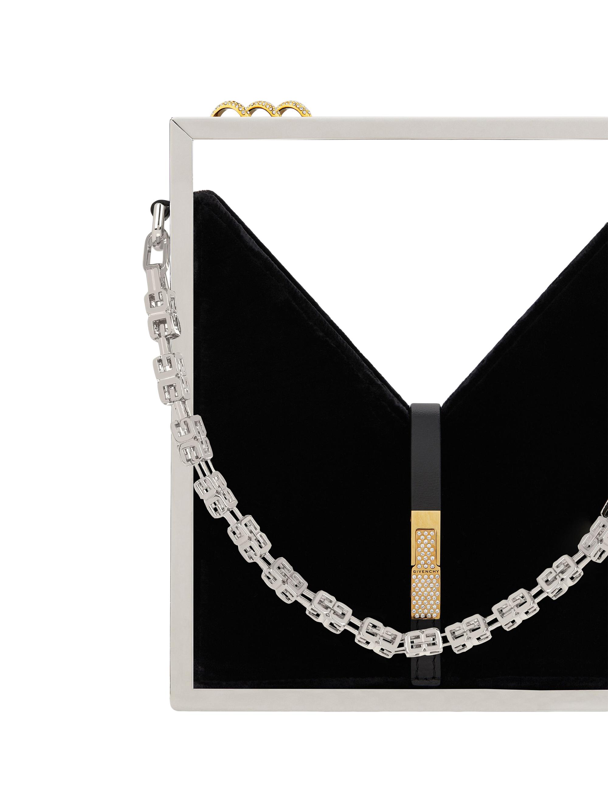Givenchy Micro Cut Out Bag In Velvet And Strass With Frame | Saks Fifth ...