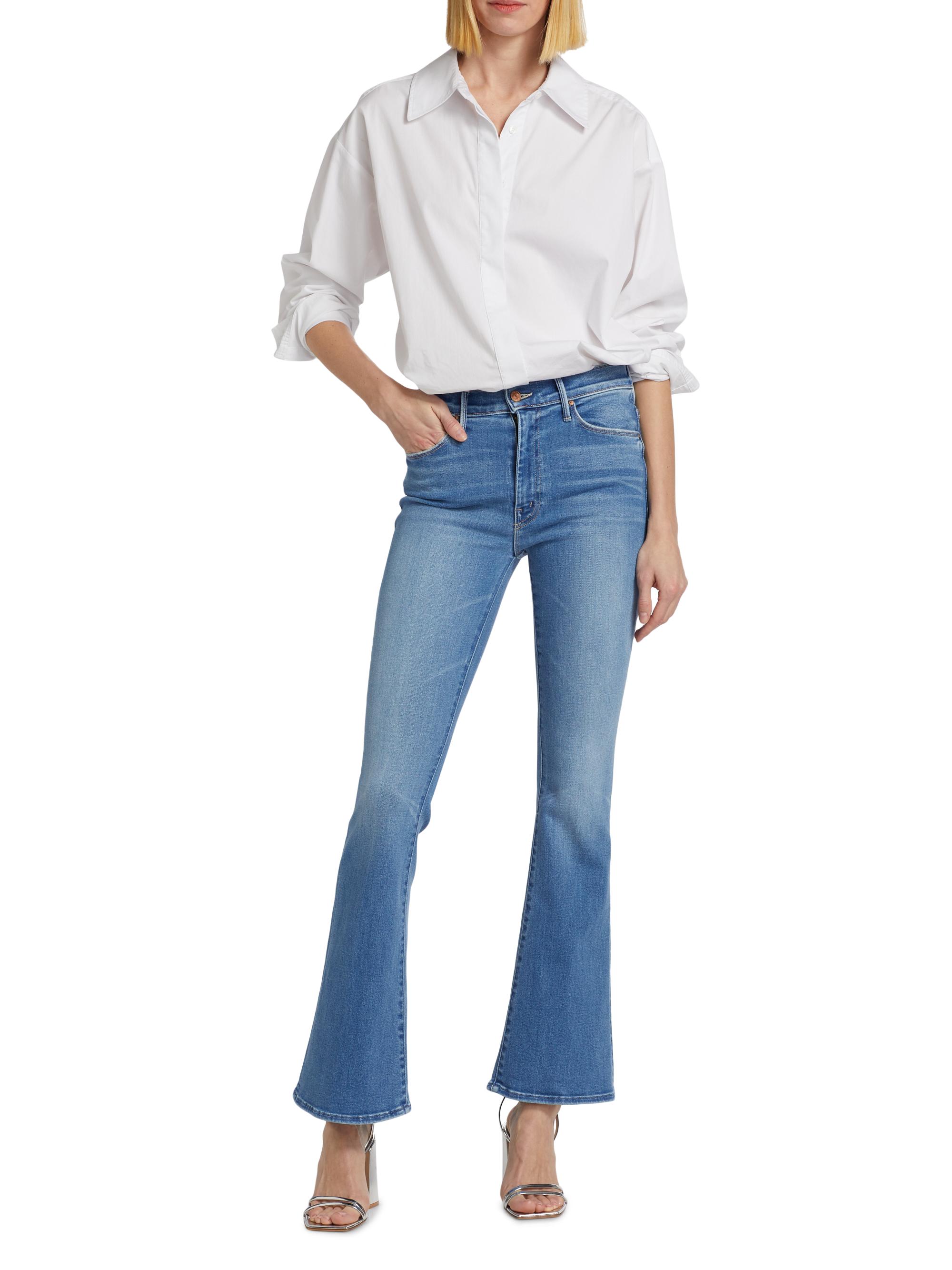 Mother The Weekender Mid-Rise Bootcut Jeans | Saks Fifth Avenue