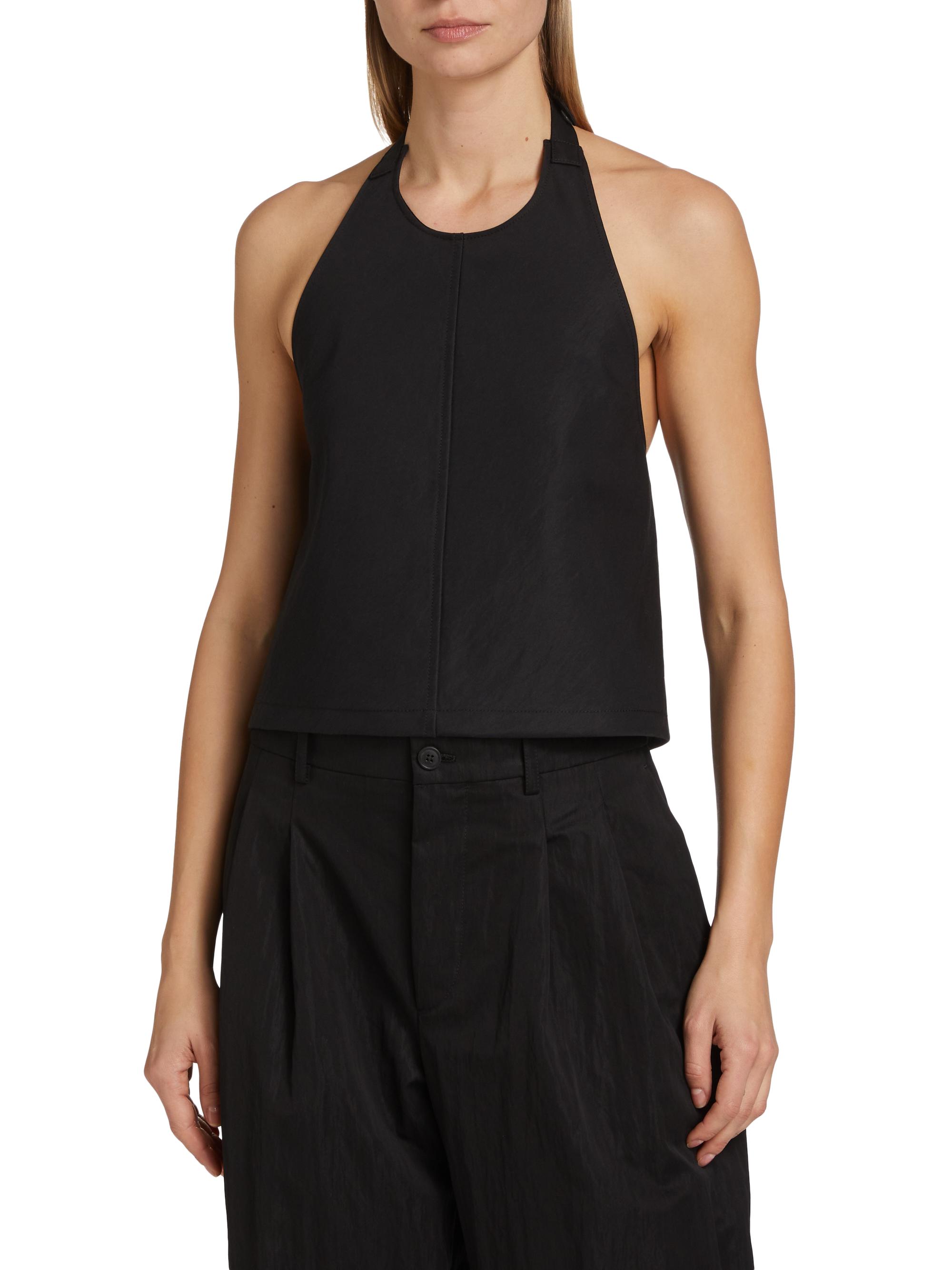 WARDROBE.NYC Drill Backless Halter Top | Saks Fifth Avenue