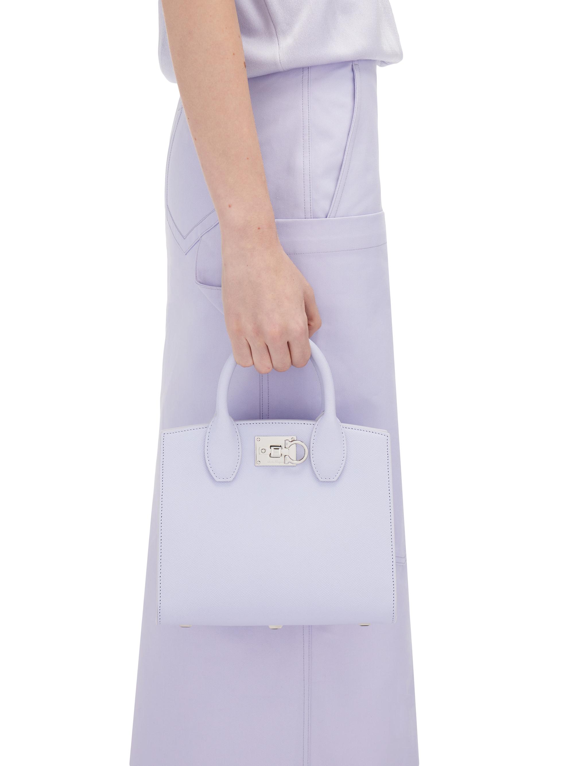 FERRAGAMO Studio Box Mini Leather Top Handle Bag | Saks Fifth Avenue