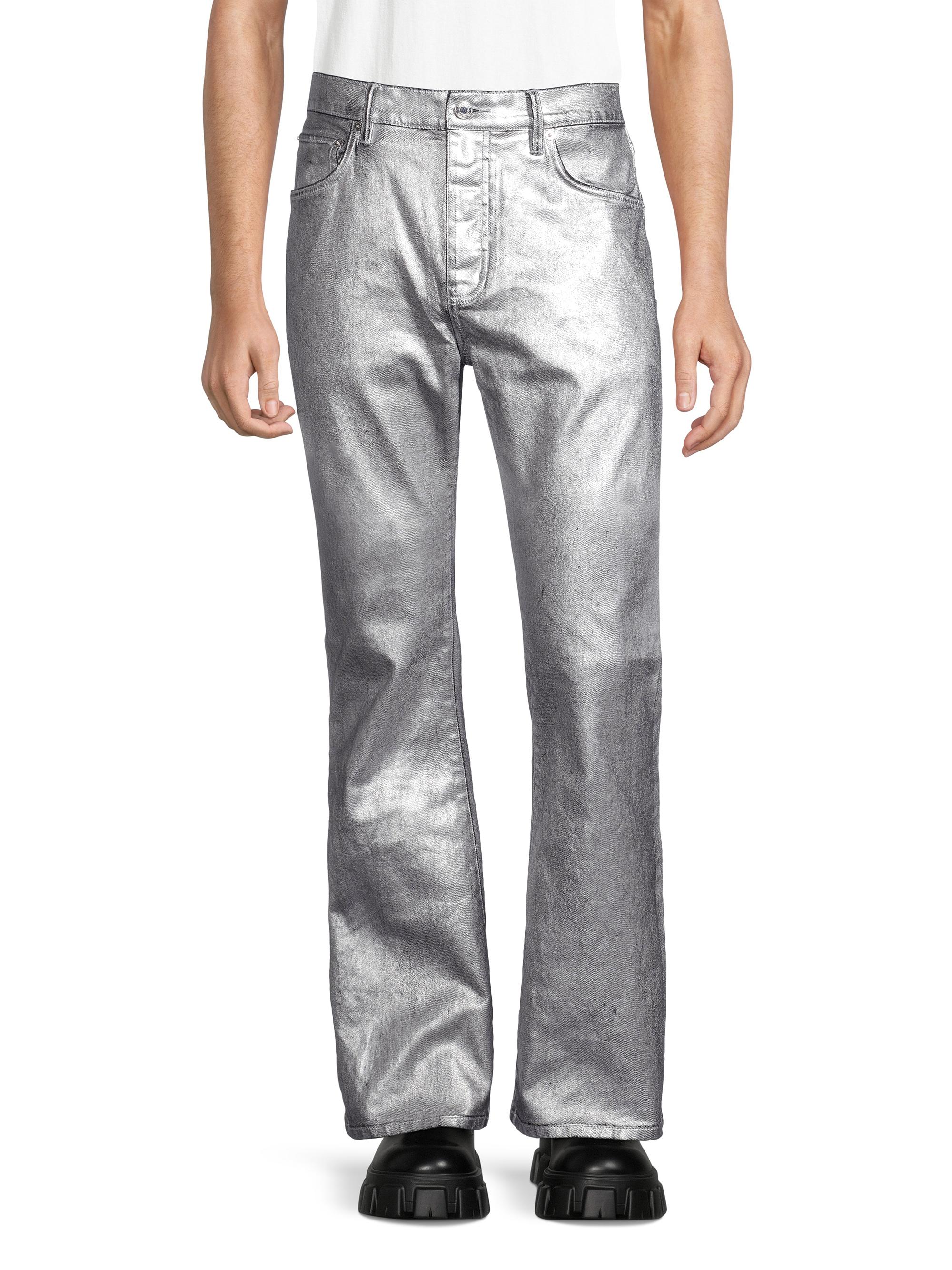 Purple Brand Metallic Coated Stretch Jeans | Saks Fifth Avenue