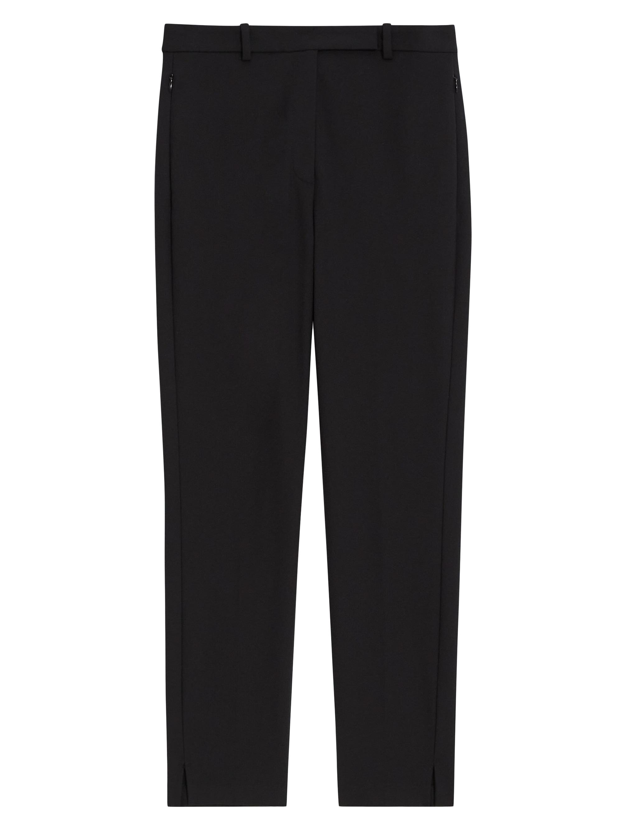 Theory High-Ride Cotton-Blend Tapered Pants | Saks Fifth Avenue
