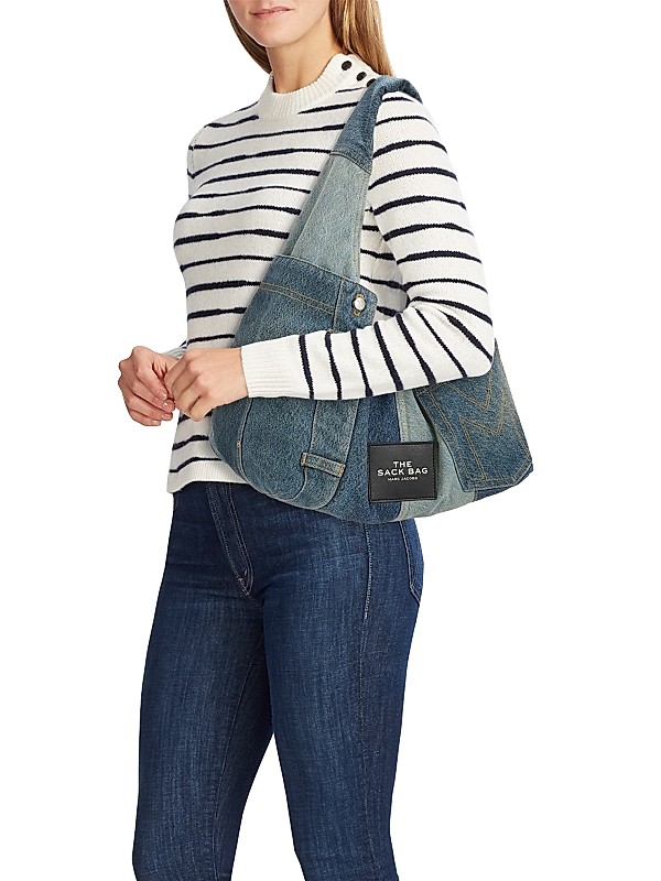 Shop Marc Jacobs The Deconstructed Denim Sack Bag | Saks Shop Marc Jacobs The Deconstructed Denim Sack Bag | Saks