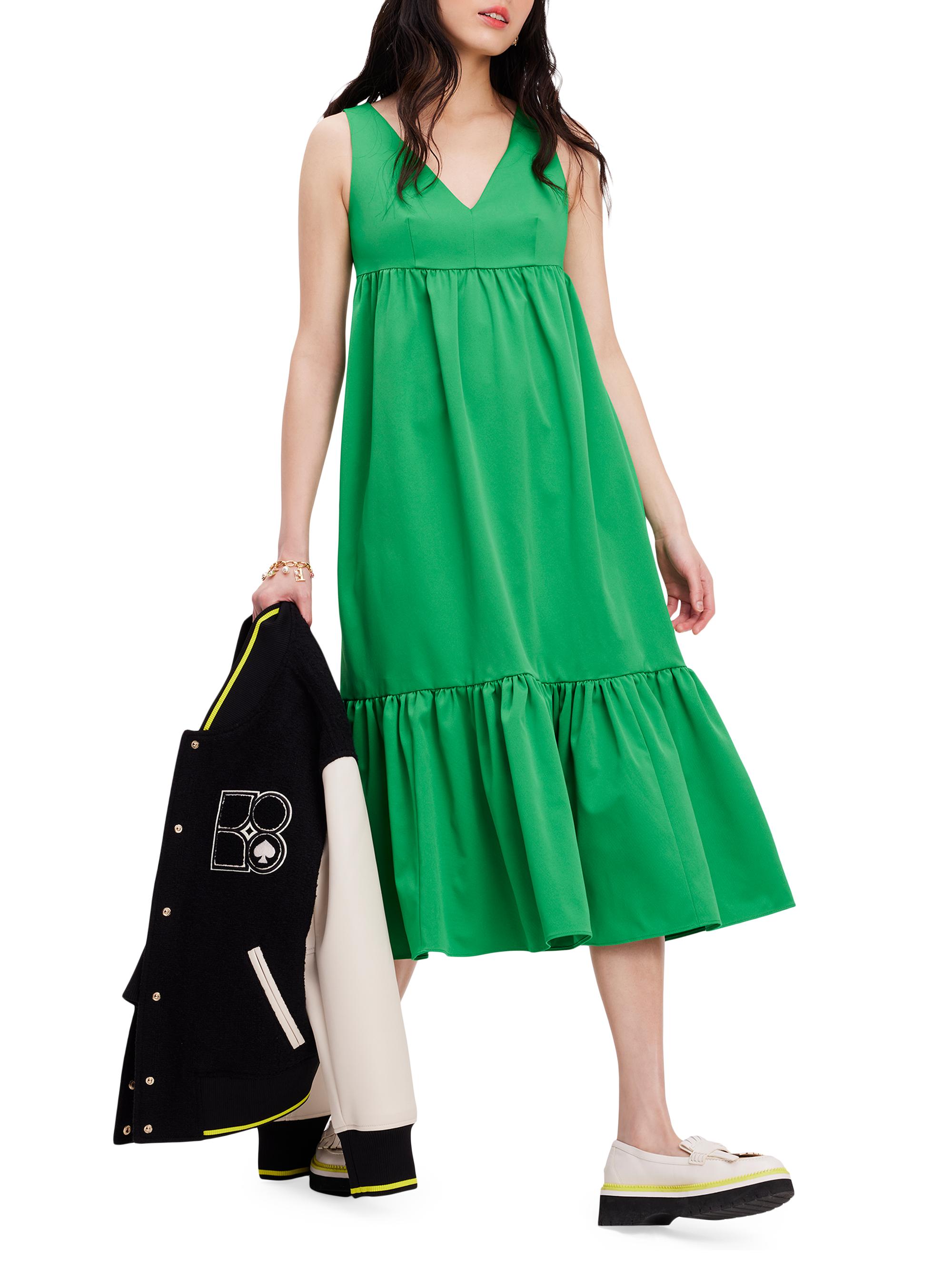 kate spade new york V-Neck Cotton Midi-Dress | Saks Fifth Avenue