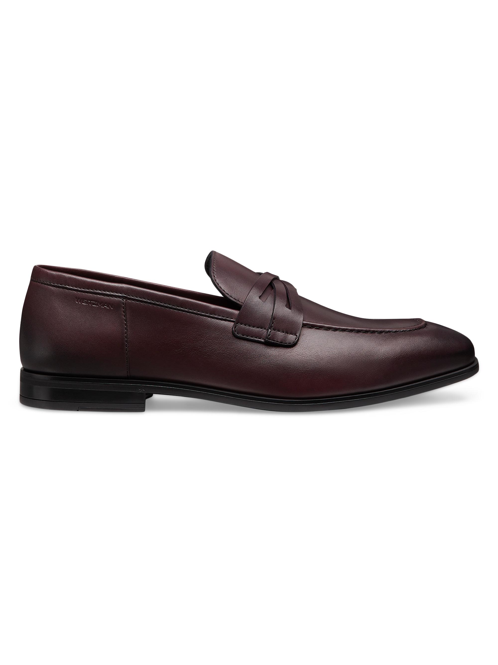 Stuart Weitzman Simon Crisscross Leather Loafers | Saks Fifth Avenue