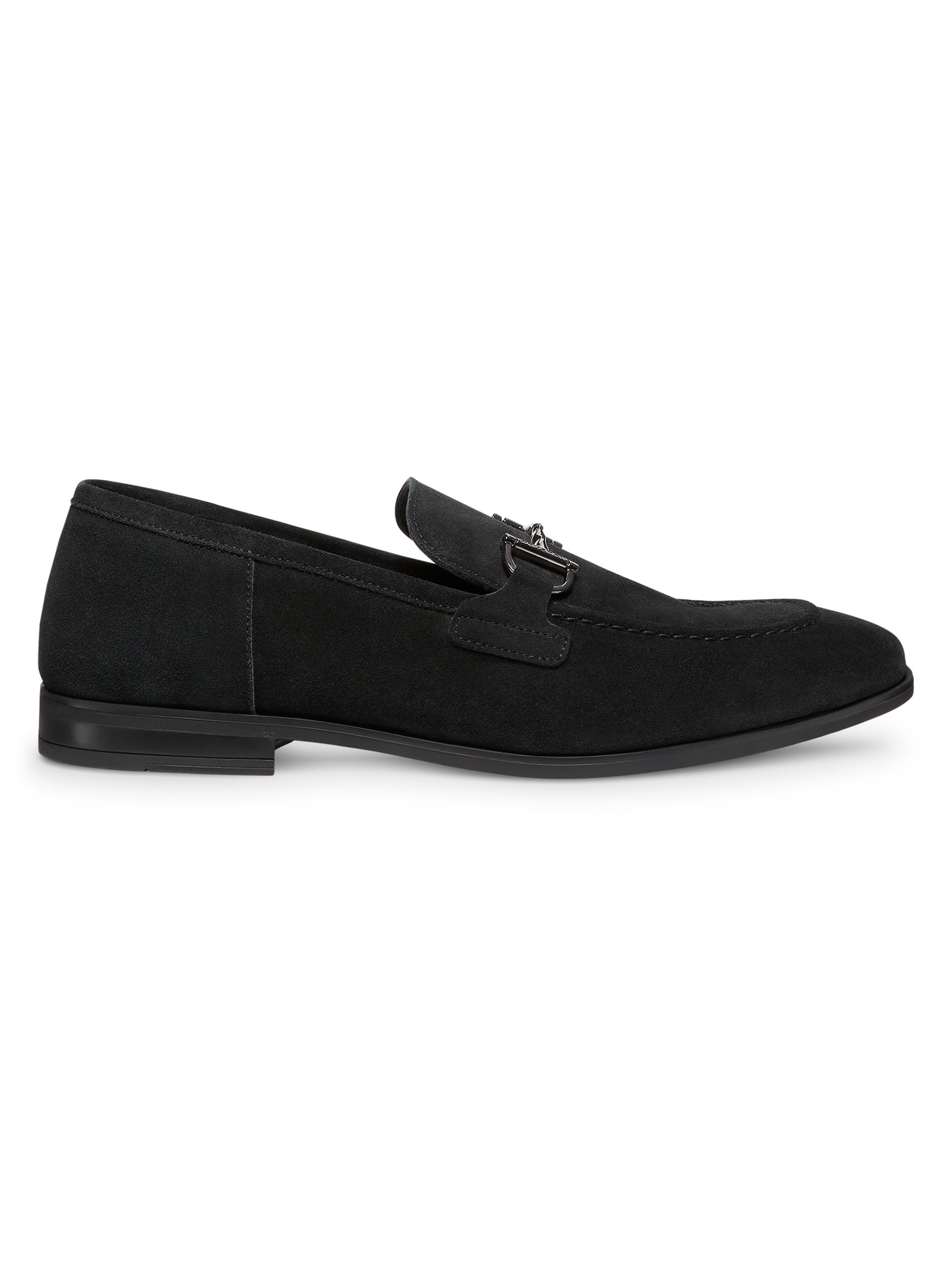Stuart Weitzman Simon Twistbit Suede Loafers | Saks Fifth Avenue