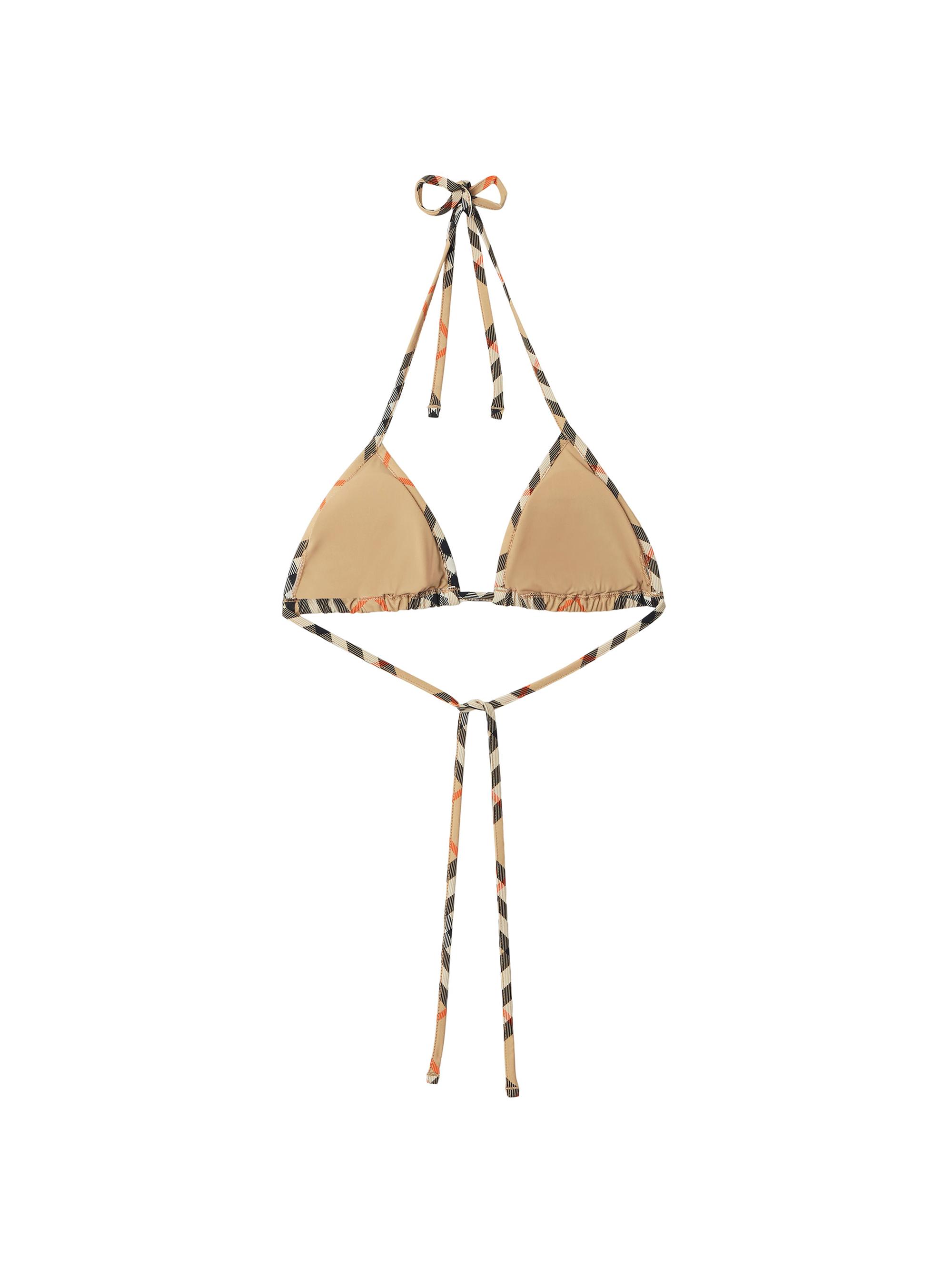 Burberry Check Triangle Bikini Top | Saks Fifth Avenue