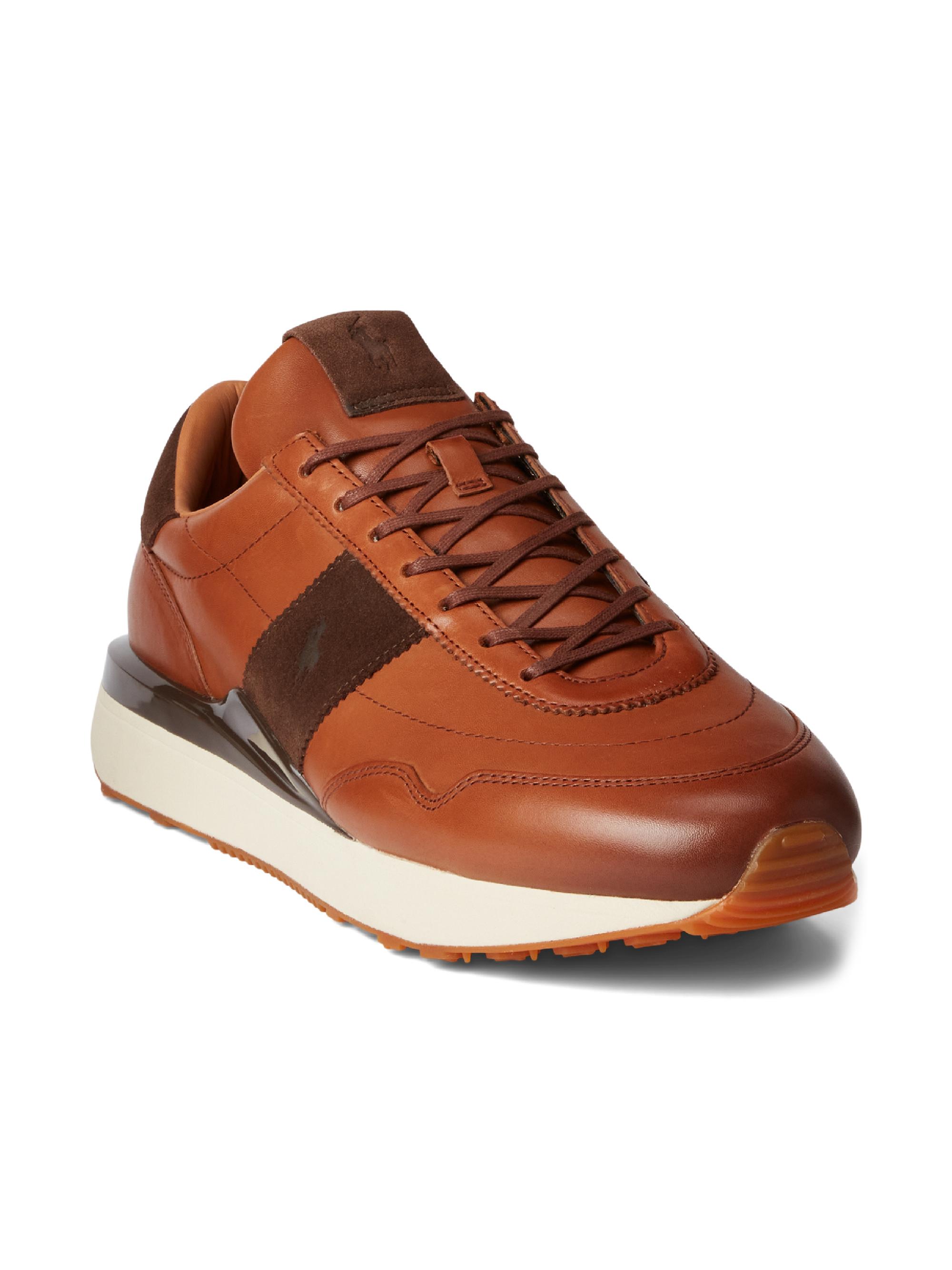 Polo Ralph Lauren Train 89 Pony-Embossed Leather & Suede Running ...