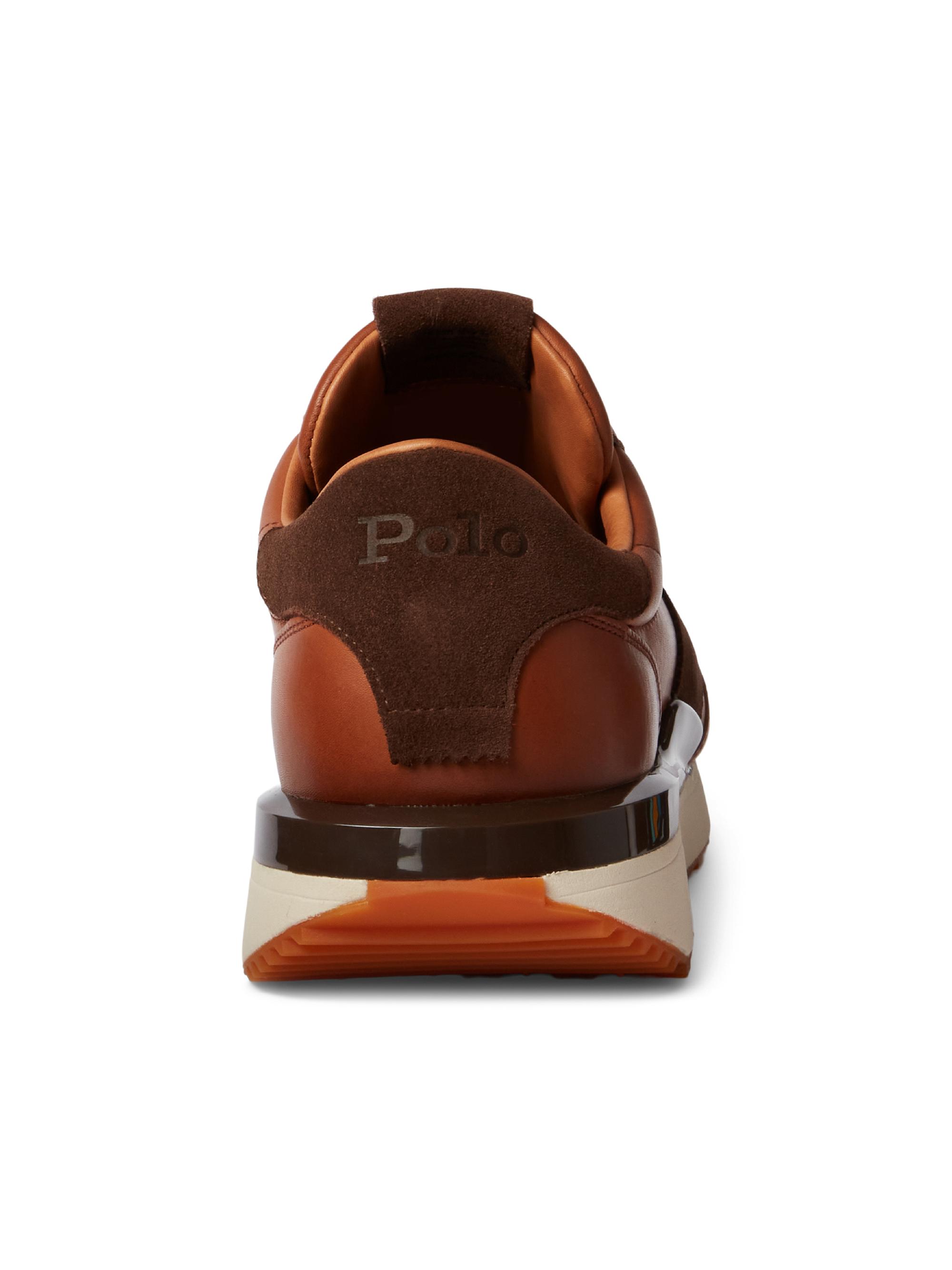 Polo Ralph Lauren Train 89 Pony-Embossed Leather & Suede Running ...