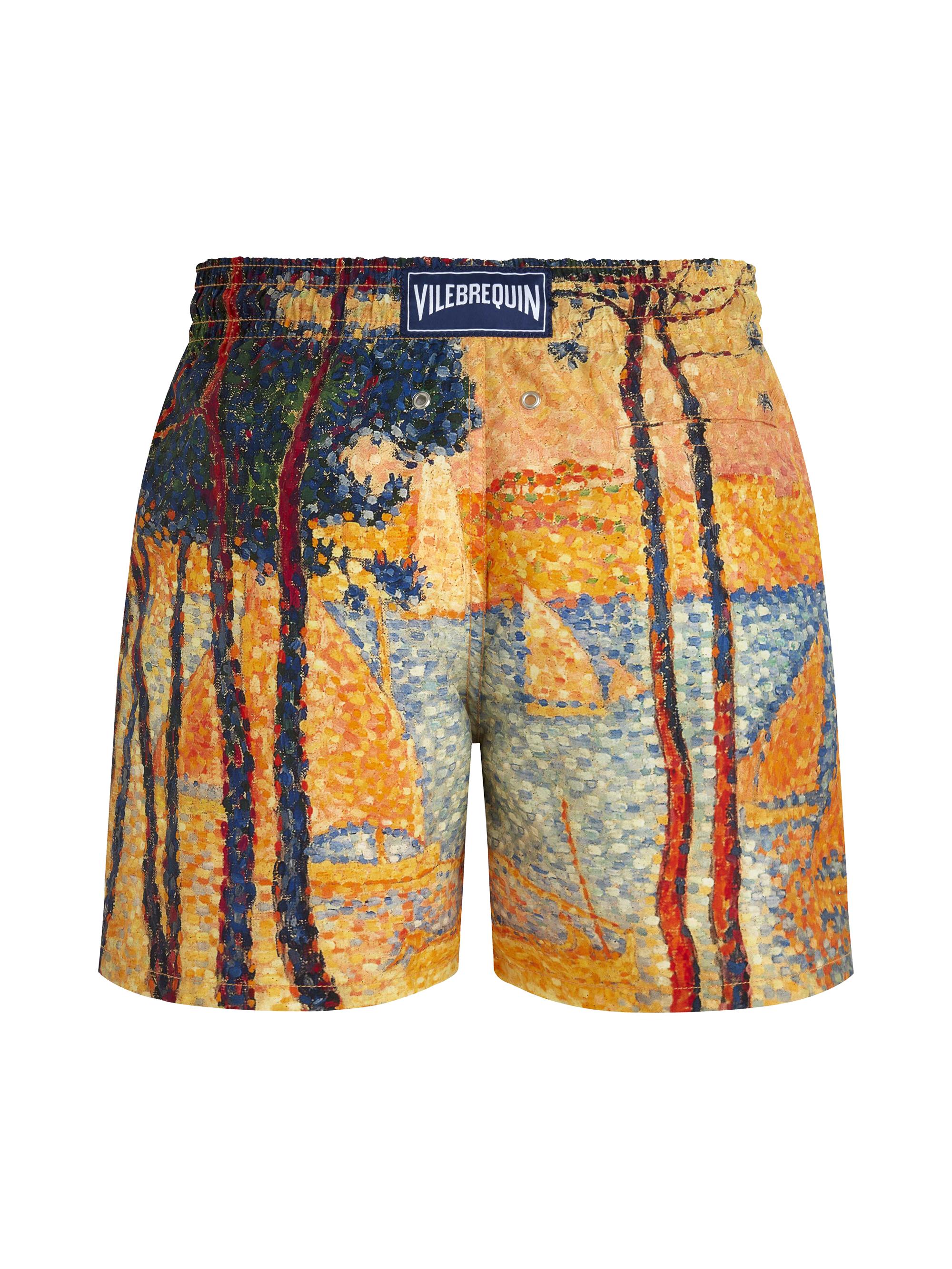 Vilebrequin Vilebrequin x Paul Signac Voile & Pins Printed Swim Trunks ...