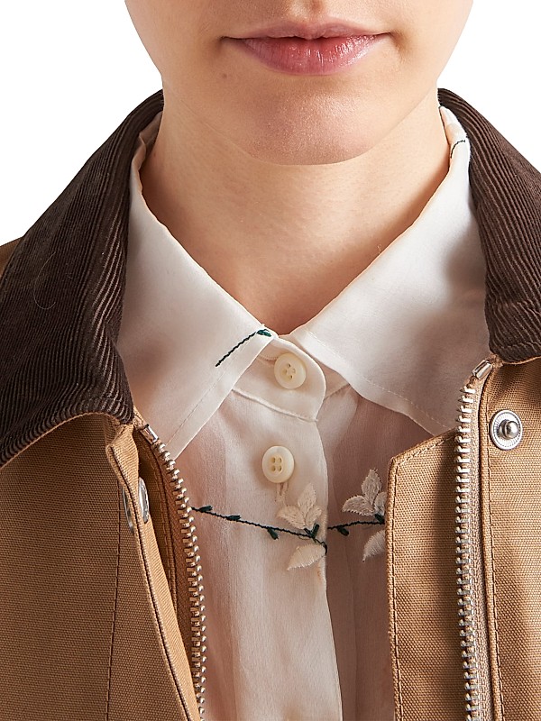 Shop Prada Technical Canvas Blouson Jacket | Saks Fifth Avenue Shop Prada Technical Canvas Blouson Jacket | Saks Fifth Avenue