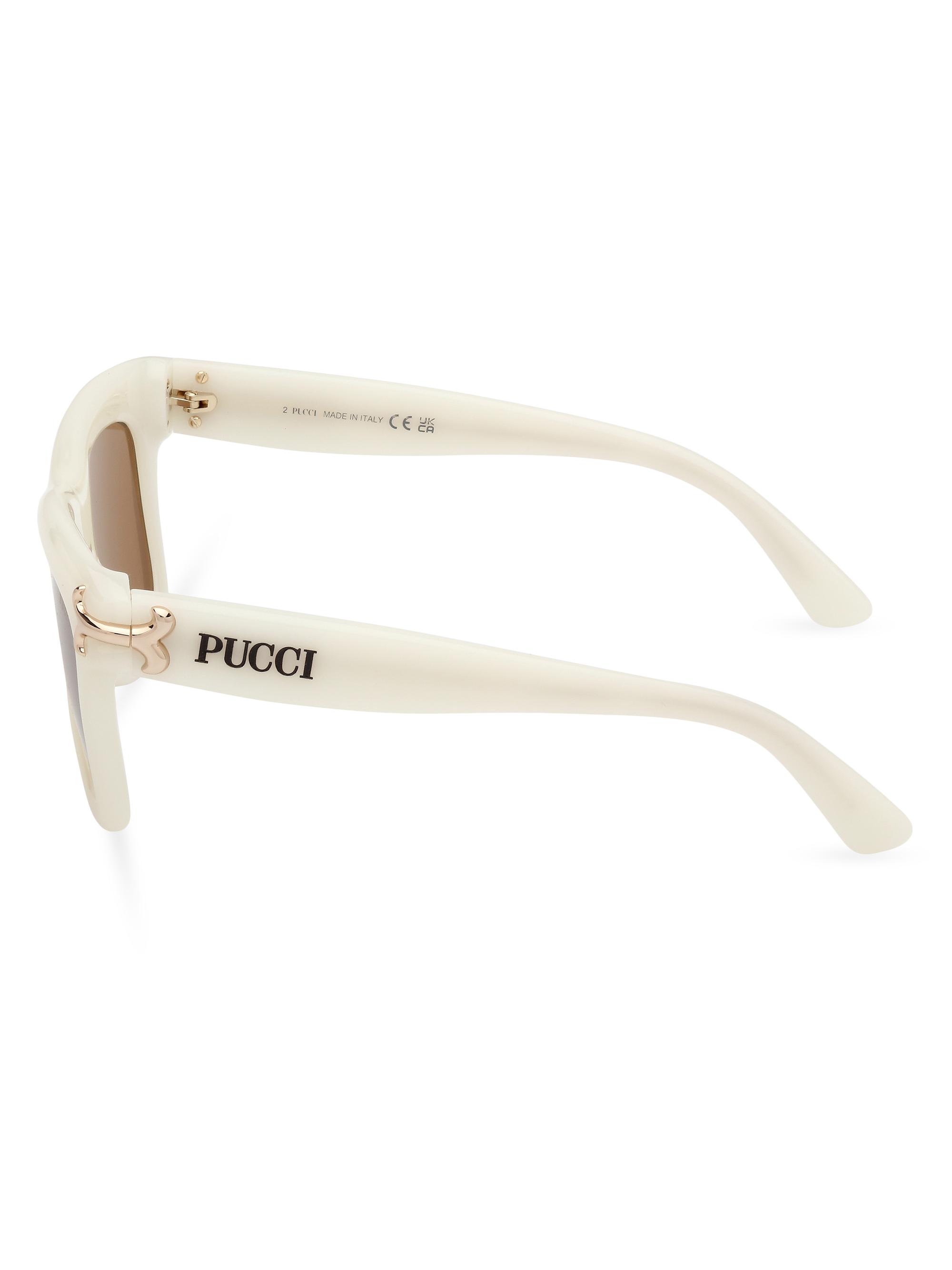 Pucci Pucci 50MM Logo-Detailed Square Sunglasses | Saks Fifth Avenue