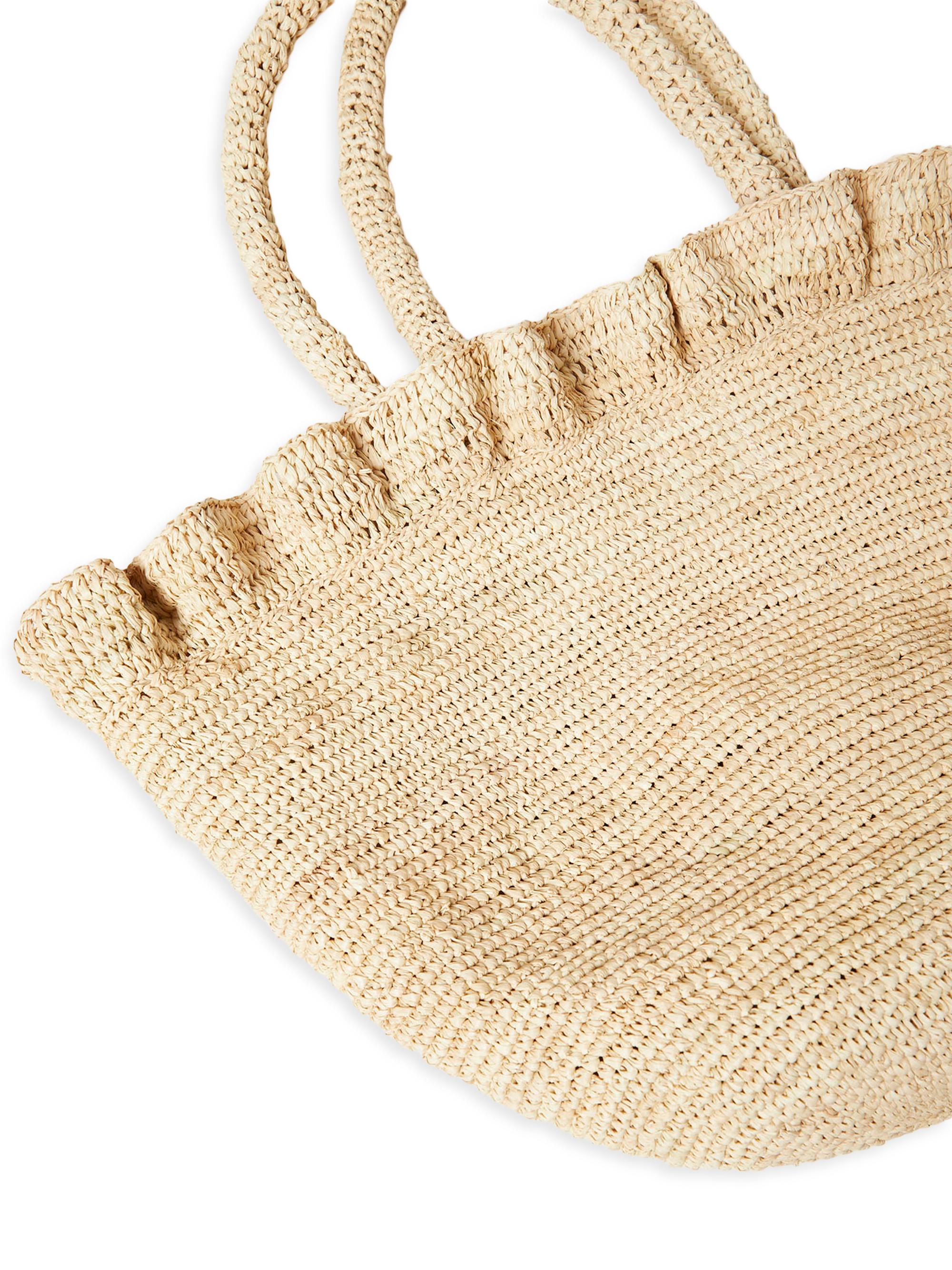 Loeffler Randall Raffia Ruffled Woven Tote Bag | Saks Fifth Avenue