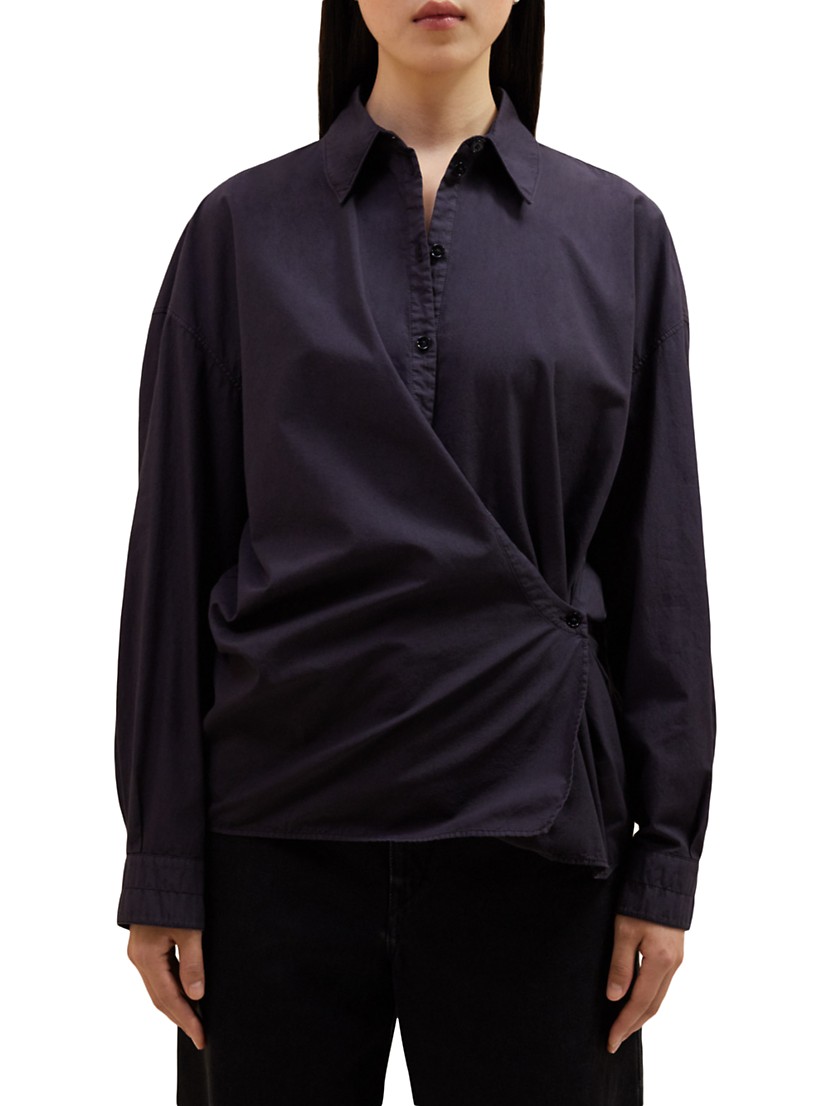 Shop Lemaire Twisted Cotton Shirt | Saks Fifth Avenue Shop Lemaire Twisted Cotton Shirt | Saks Fifth Avenue