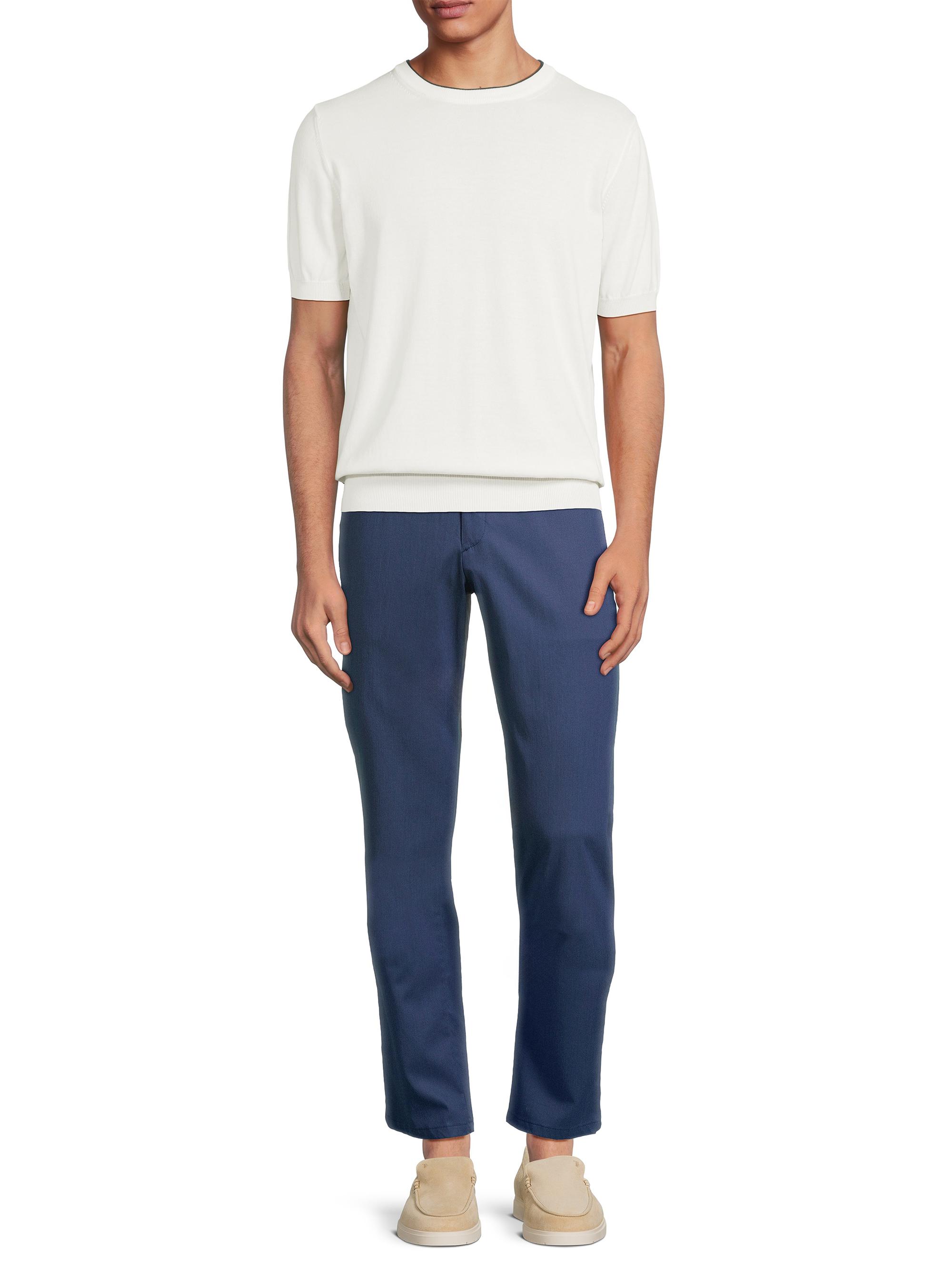 Canali Stretch Flat-Front Trousers | Saks Fifth Avenue