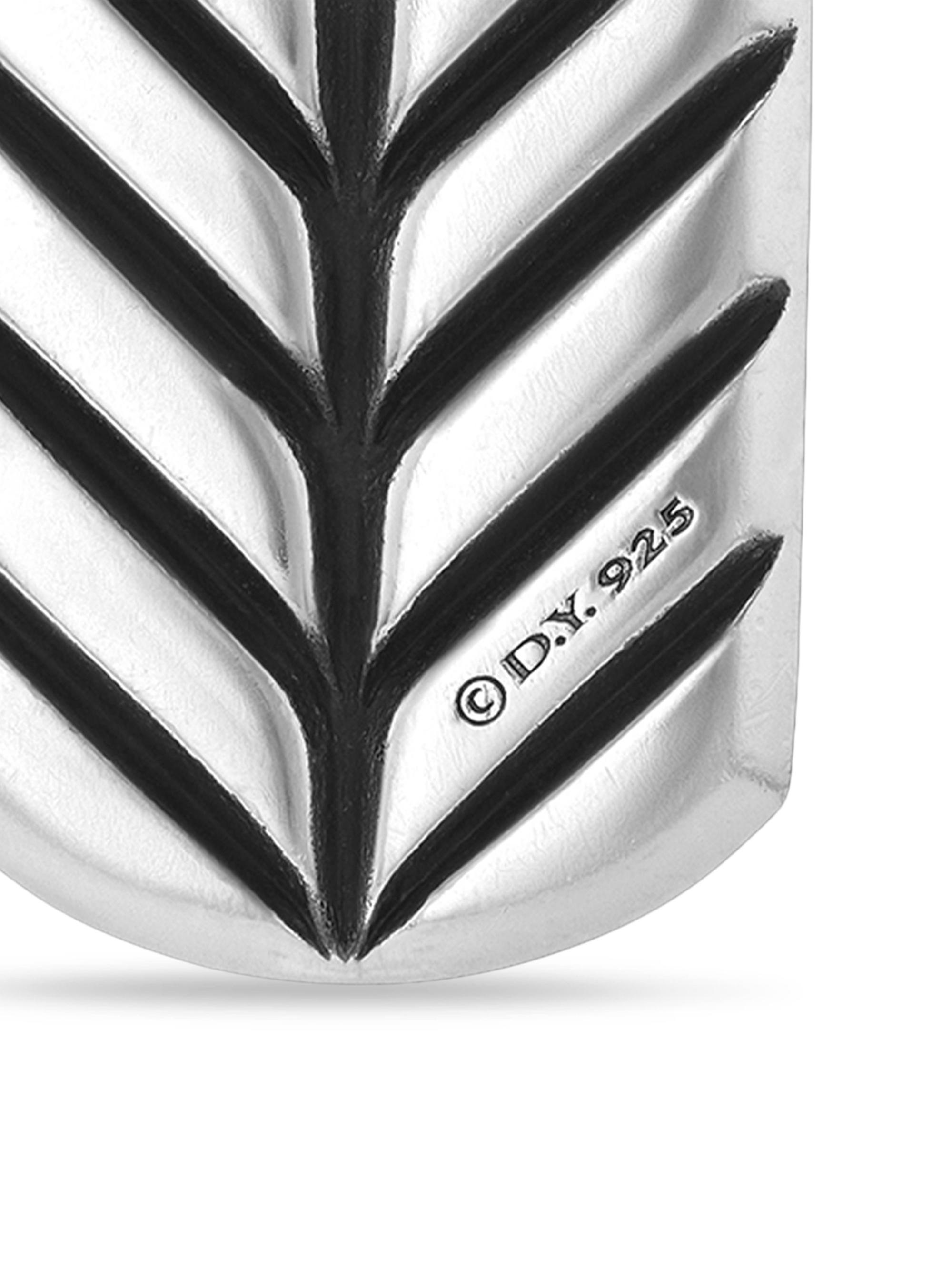 David Yurman Chevron Tag in Sterling Silver | Saks Fifth Avenue