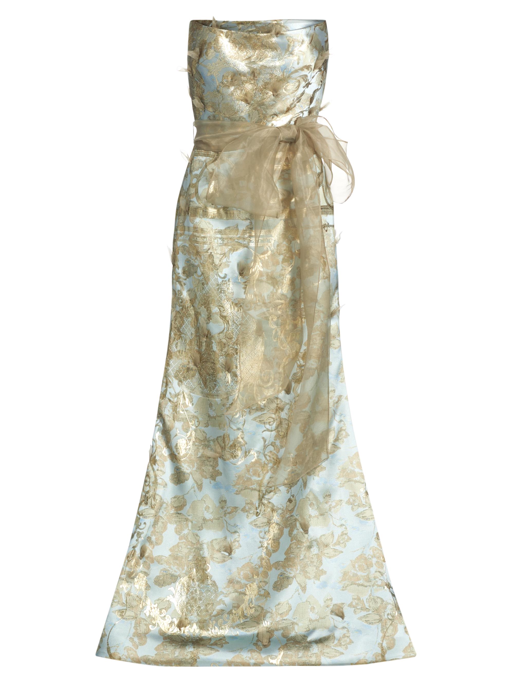 Rene Ruiz Collection Brocade Strapless Gown | Saks Fifth Avenue
