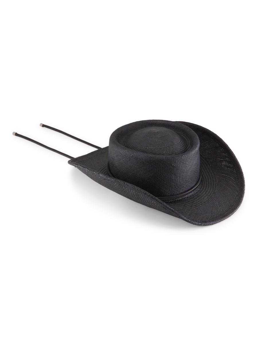 Monrowe Onyx Panama Straw Cowboy Hat | Saks Fifth Avenue