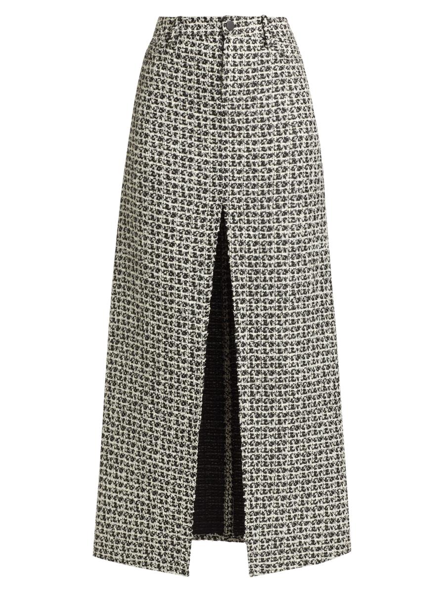 Alice + Olivia Rye Tweed Slit Maxi Skirt | Saks Fifth Avenue