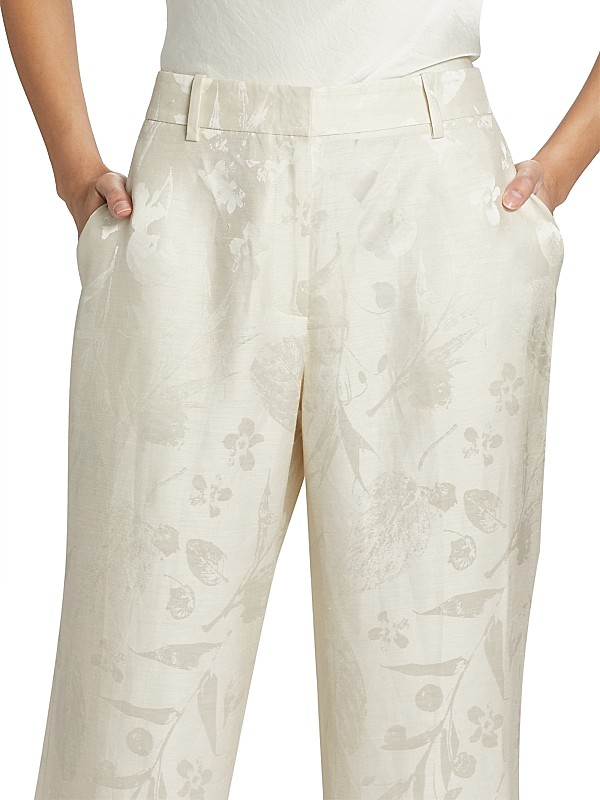 Shop Lafayette 148 New York Pebble Gates Wide-Leg Jacquard Shop Lafayette 148 New York Pebble Gates Wide-Leg Jacquard