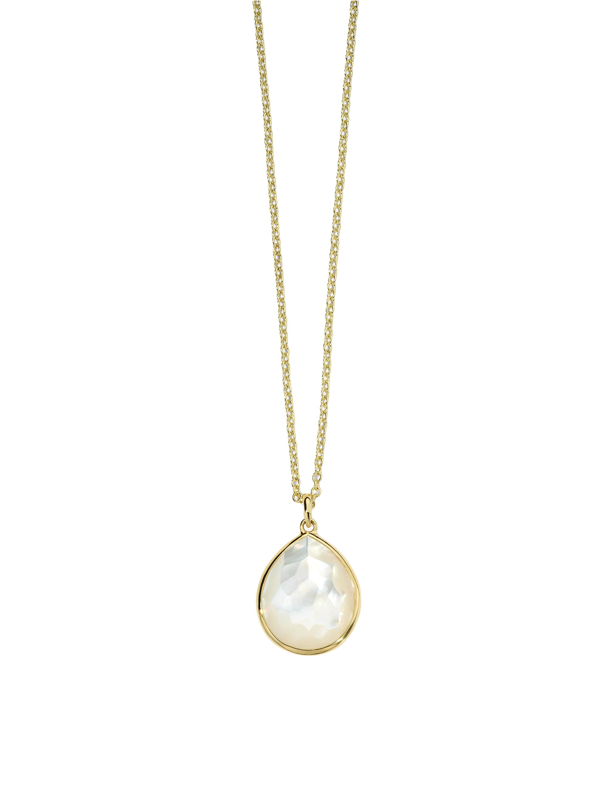 Ippolita Rock Candy Medium 18K Yellow Gold & Mother-Of-Pearl Teardrop ...