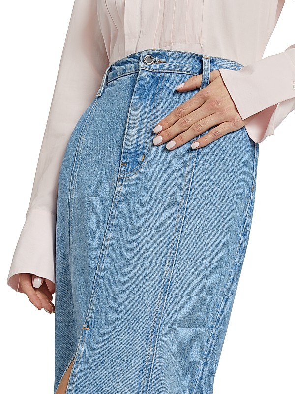 Shop Derek Lam 10 Crosby Zoe Denim Maxi Skirt | Saks Fifth Shop Derek Lam 10 Crosby Zoe Denim Maxi Skirt | Saks Fifth