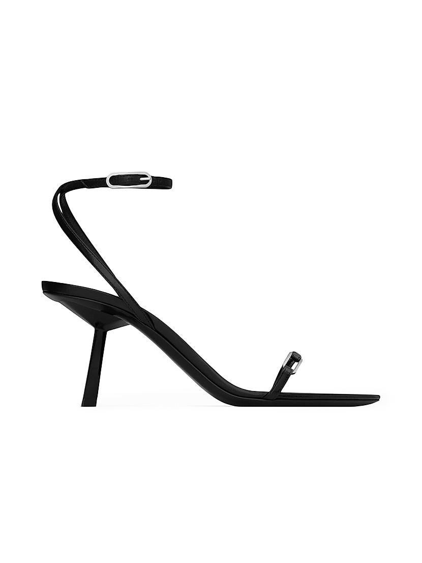 Shop Saint Laurent Kitty Sandals in Shiny Leather | Saks Shop Saint Laurent Kitty Sandals in Shiny Leather | Saks