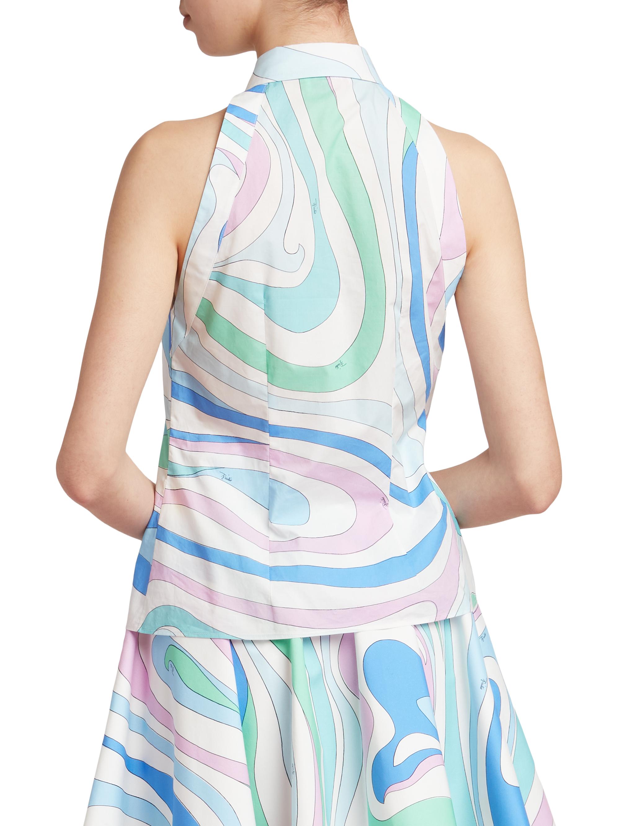 Pucci Very Vivara Cotton Poplin Button-Front Shirt | Saks Fifth Avenue