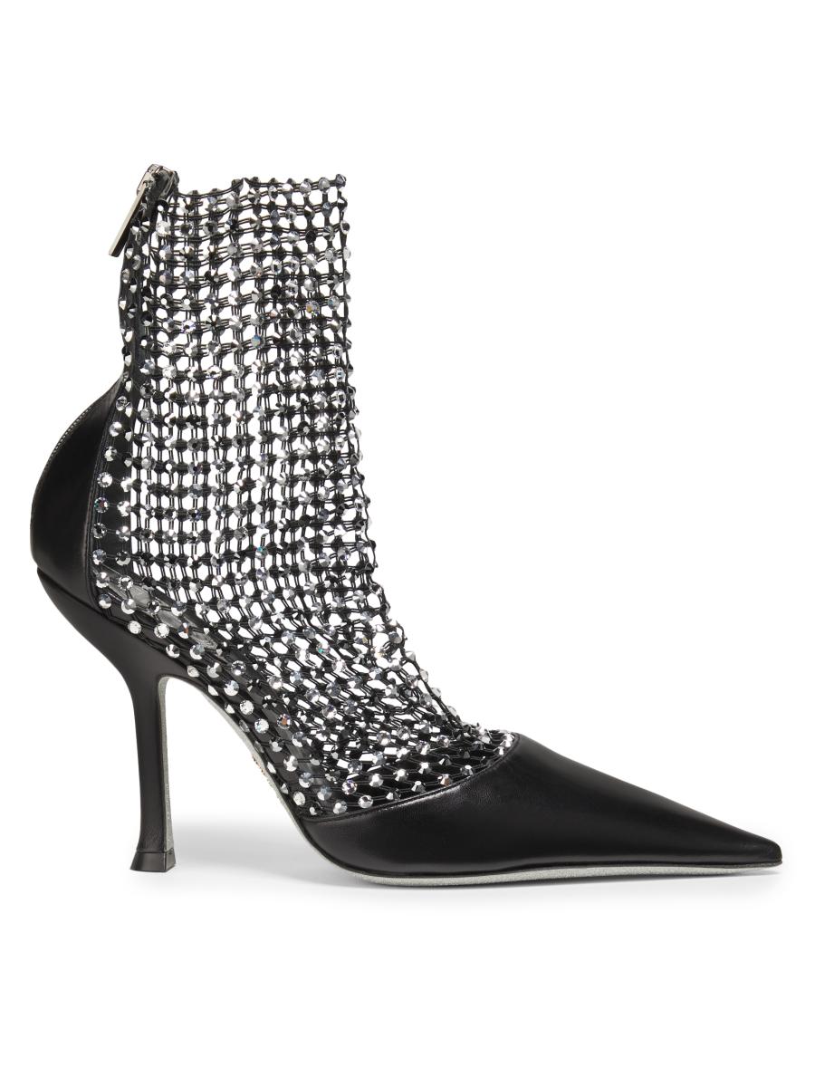 Rene Caovilla 105MM Mesh Sock Boots | Saks Fifth Avenue