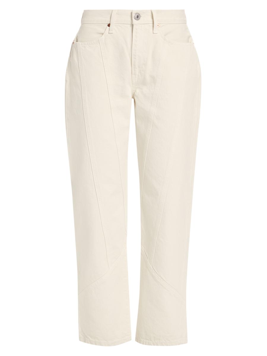 Re/done Engineered Wide-Leg Jeans | Saks Fifth Avenue
