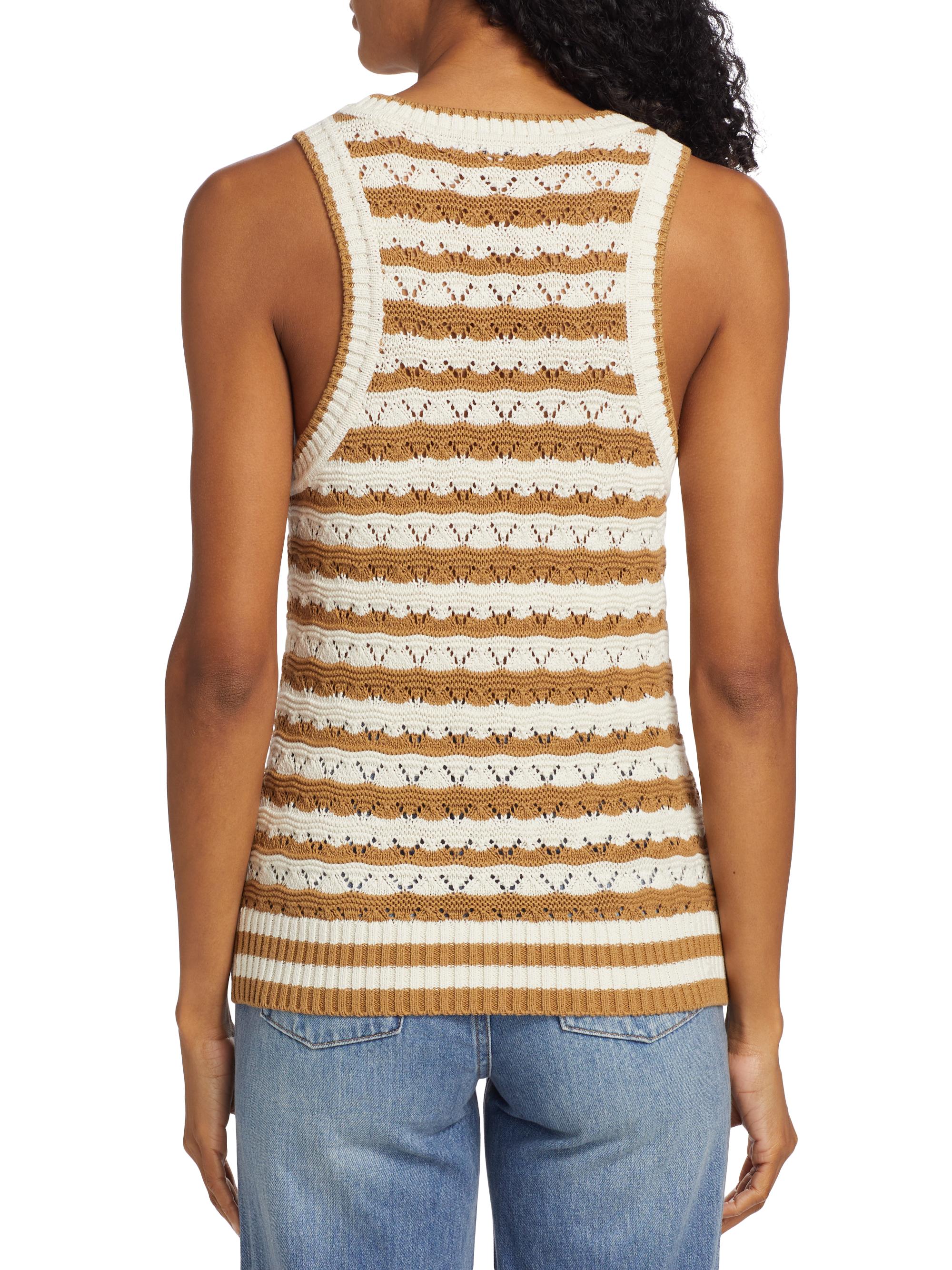 Veronica Beard Jerelle Striped Knit Tank Top | Saks Fifth Avenue