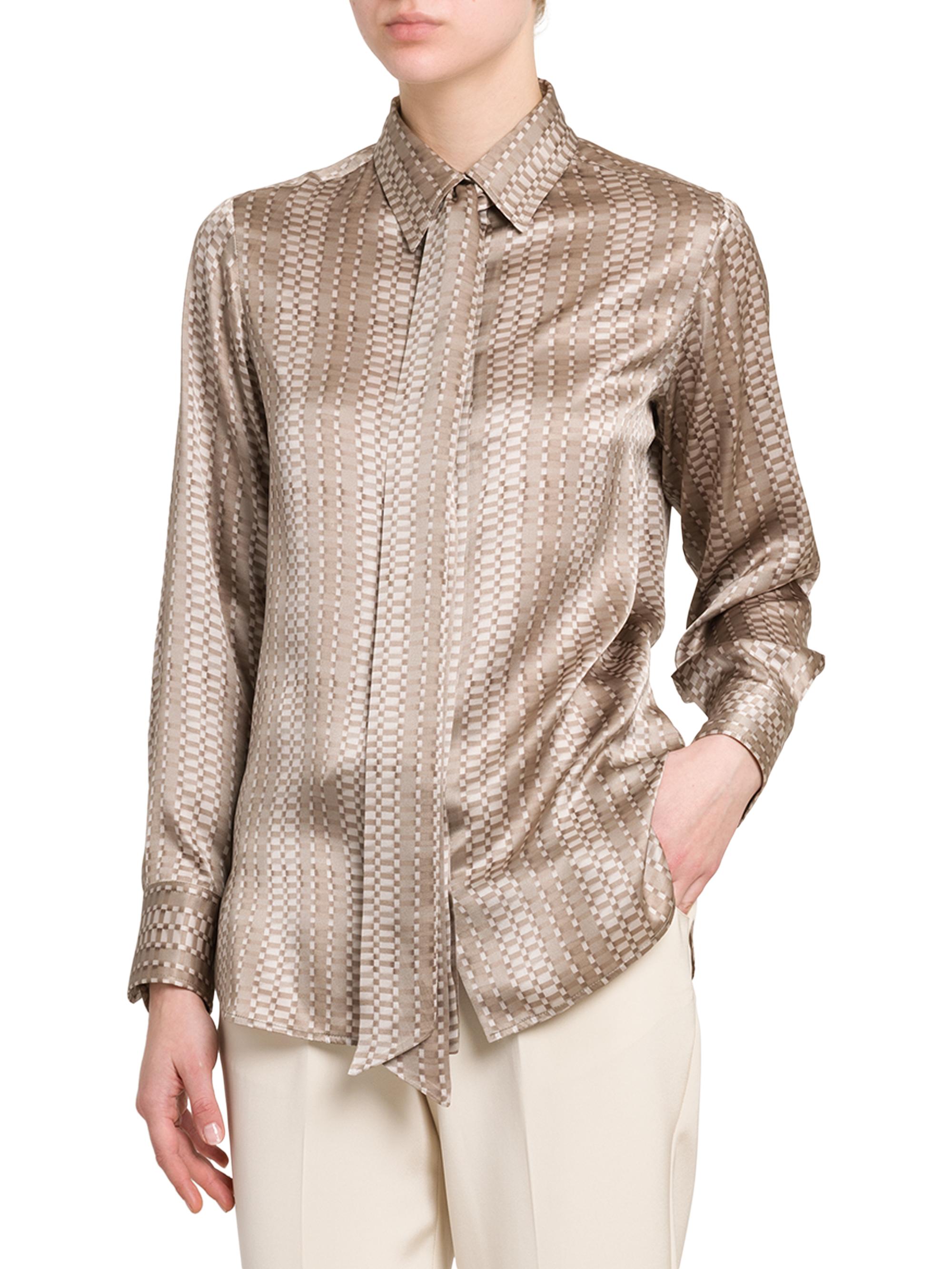 Kiton Printed Silk Tie Shirt | Saks Fifth Avenue