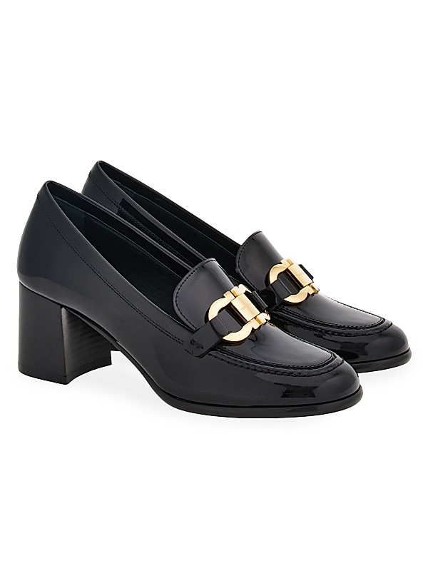Shop FERRAGAMO Marlena 60MM Patent Leather Pumps | Saks Shop FERRAGAMO Marlena 60MM Patent Leather Pumps | Saks