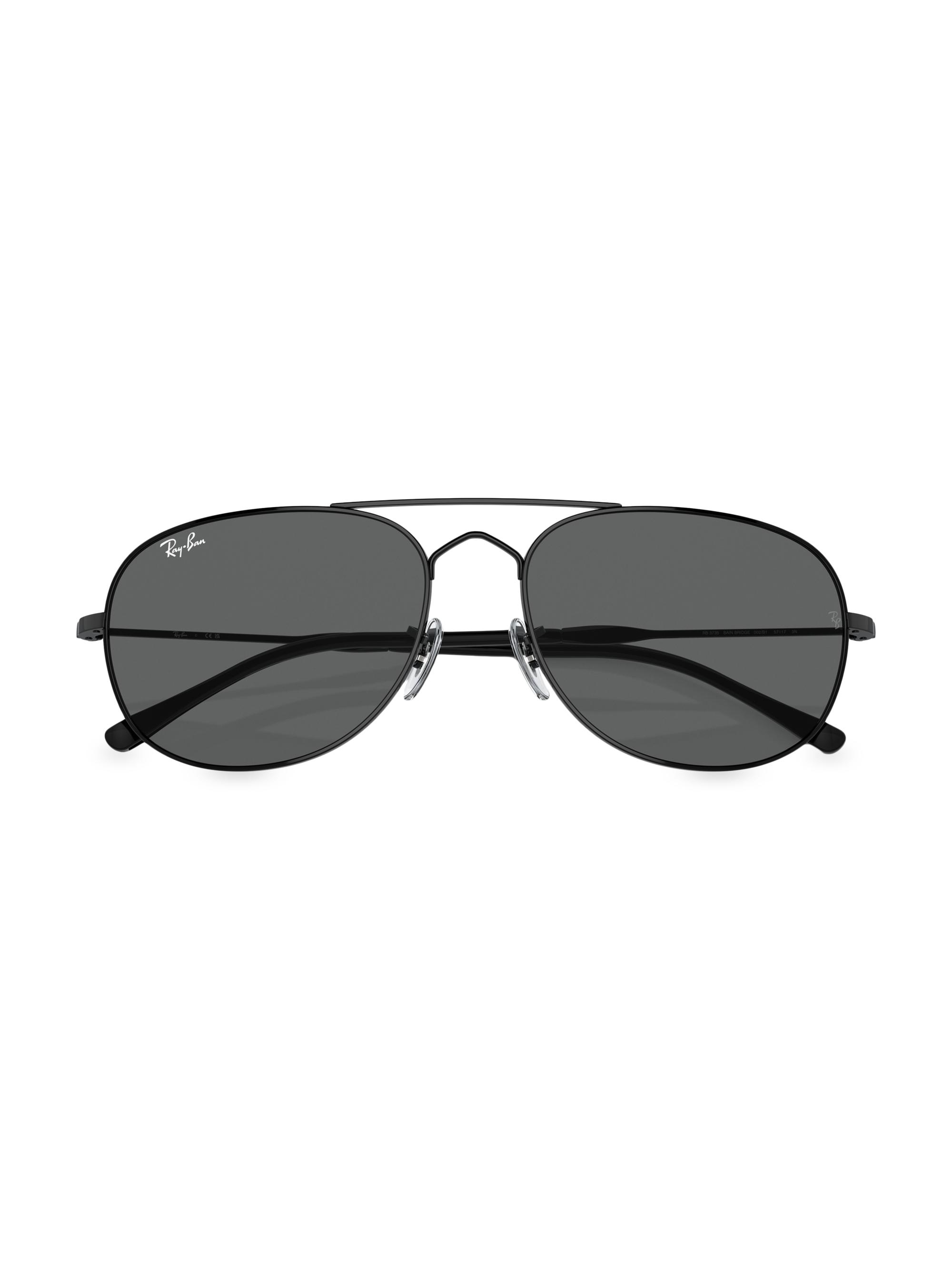 Ray-Ban RB3735 60MM Bain Bridge Pillow Sunglasses | Saks Fifth Avenue