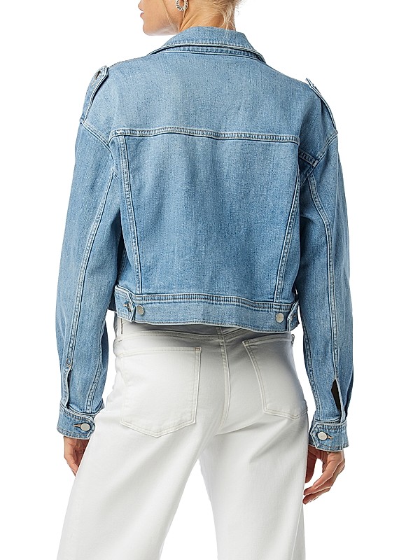 Shop Joe's Jeans Utility Cropped Denim Jacket | Saks Fifth Shop Joe's Jeans Utility Cropped Denim Jacket | Saks Fifth