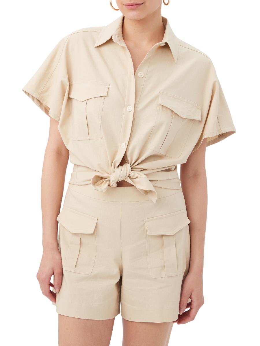 Trina Turk Vara Knotted Utility Top | Saks Fifth Avenue
