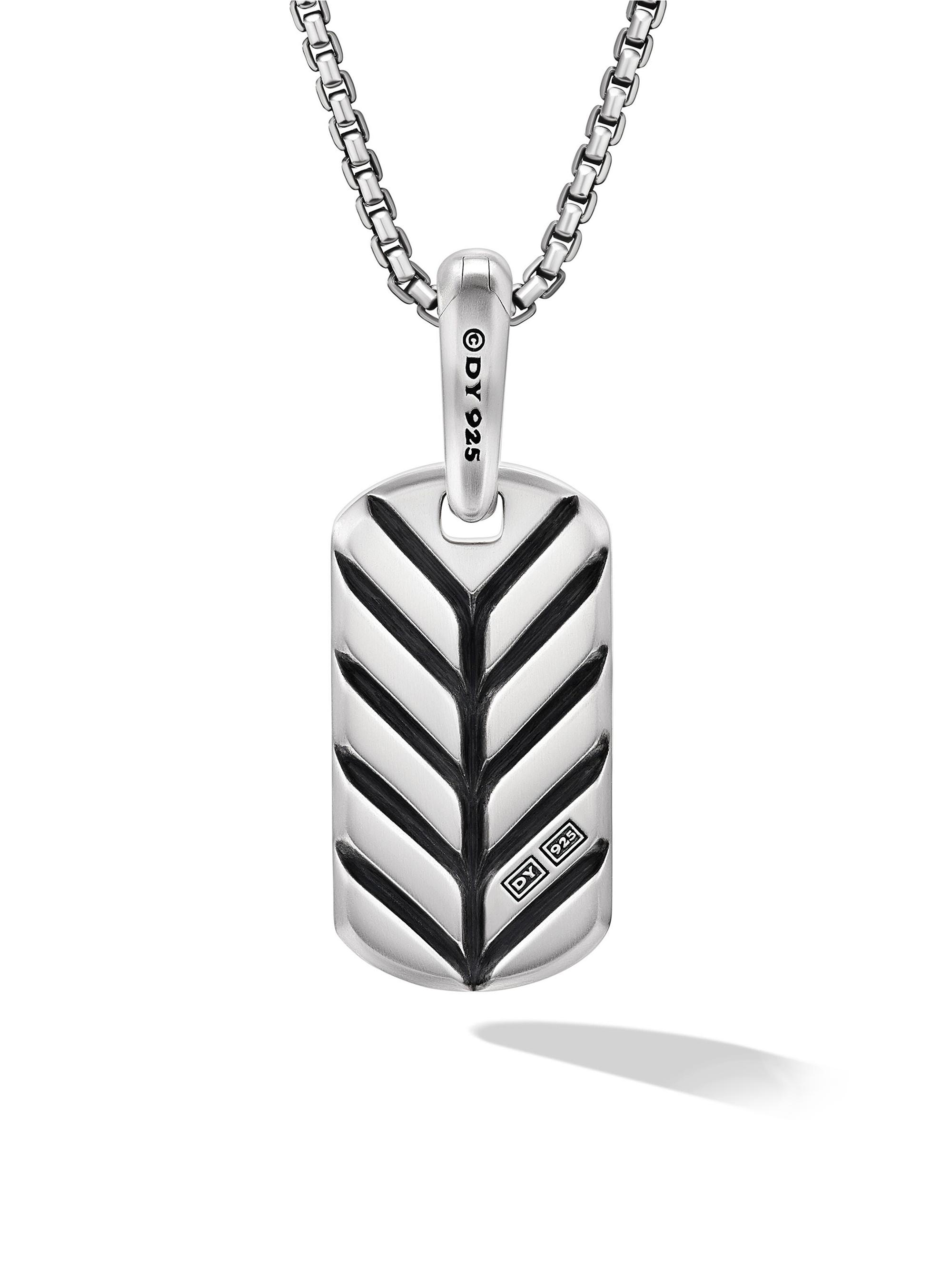 David Yurman Chevron Tag in Sterling Silver | Saks Fifth Avenue
