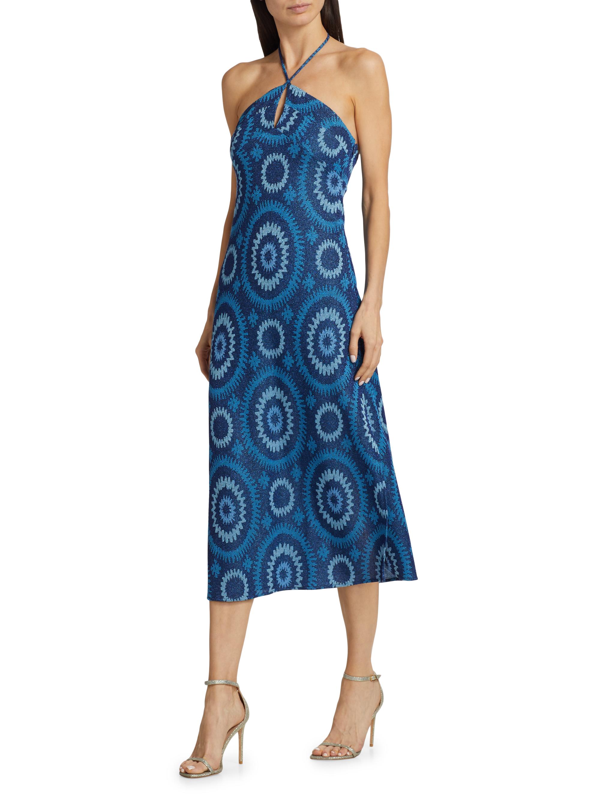 Ramy Brook Aya Shimmer Knit Halter Dress | Saks Fifth Avenue