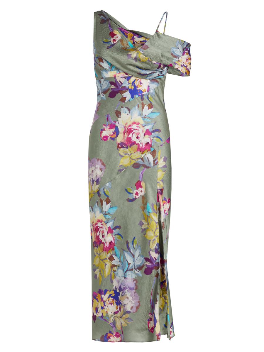 Shop Nicholas the Label Finley Floral Asymmetric Maxi Dress | Saks ...