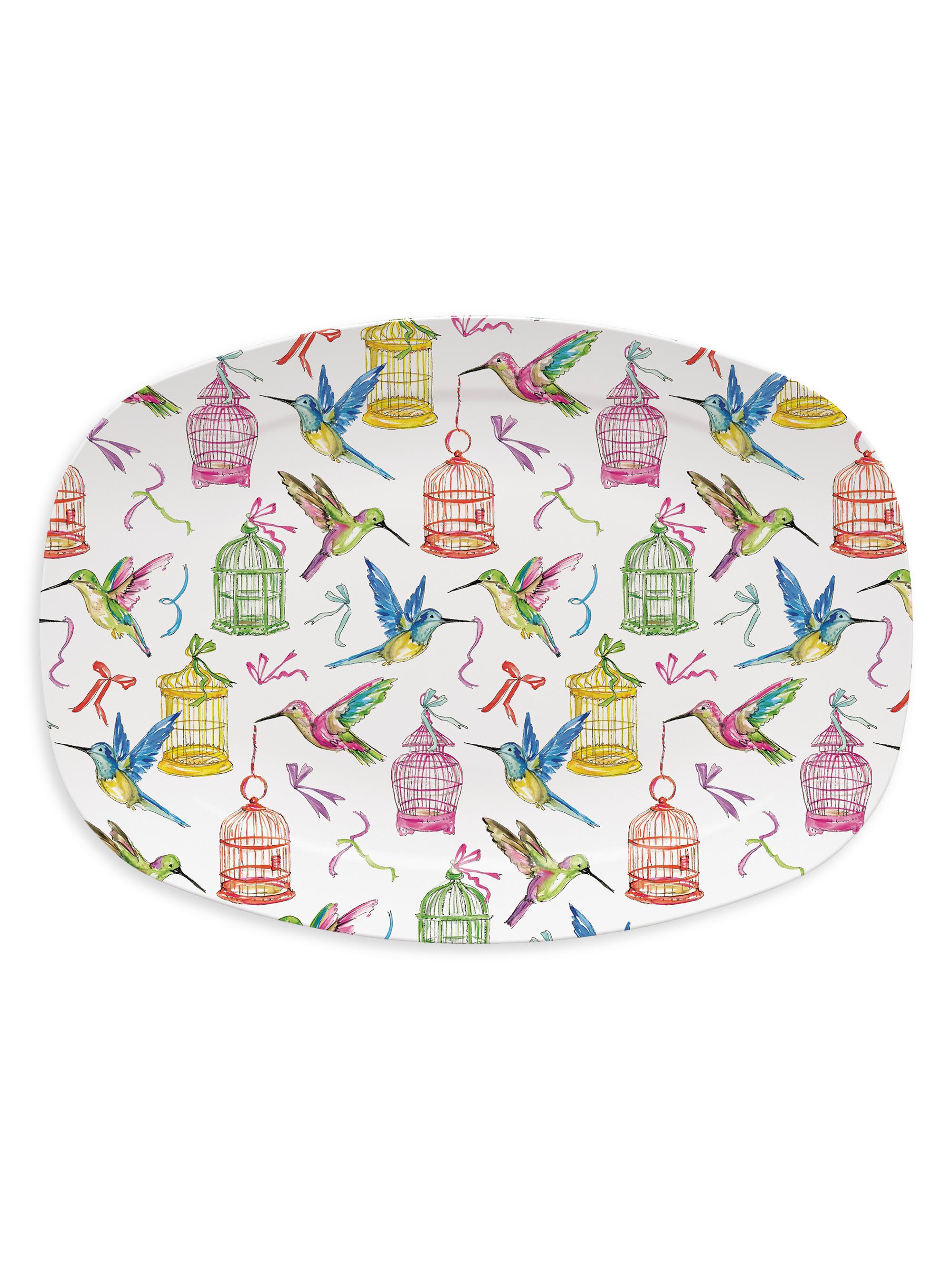 Mariposa Decorative Style Hummingbird & Birdcages Platter | Saks Fifth ...