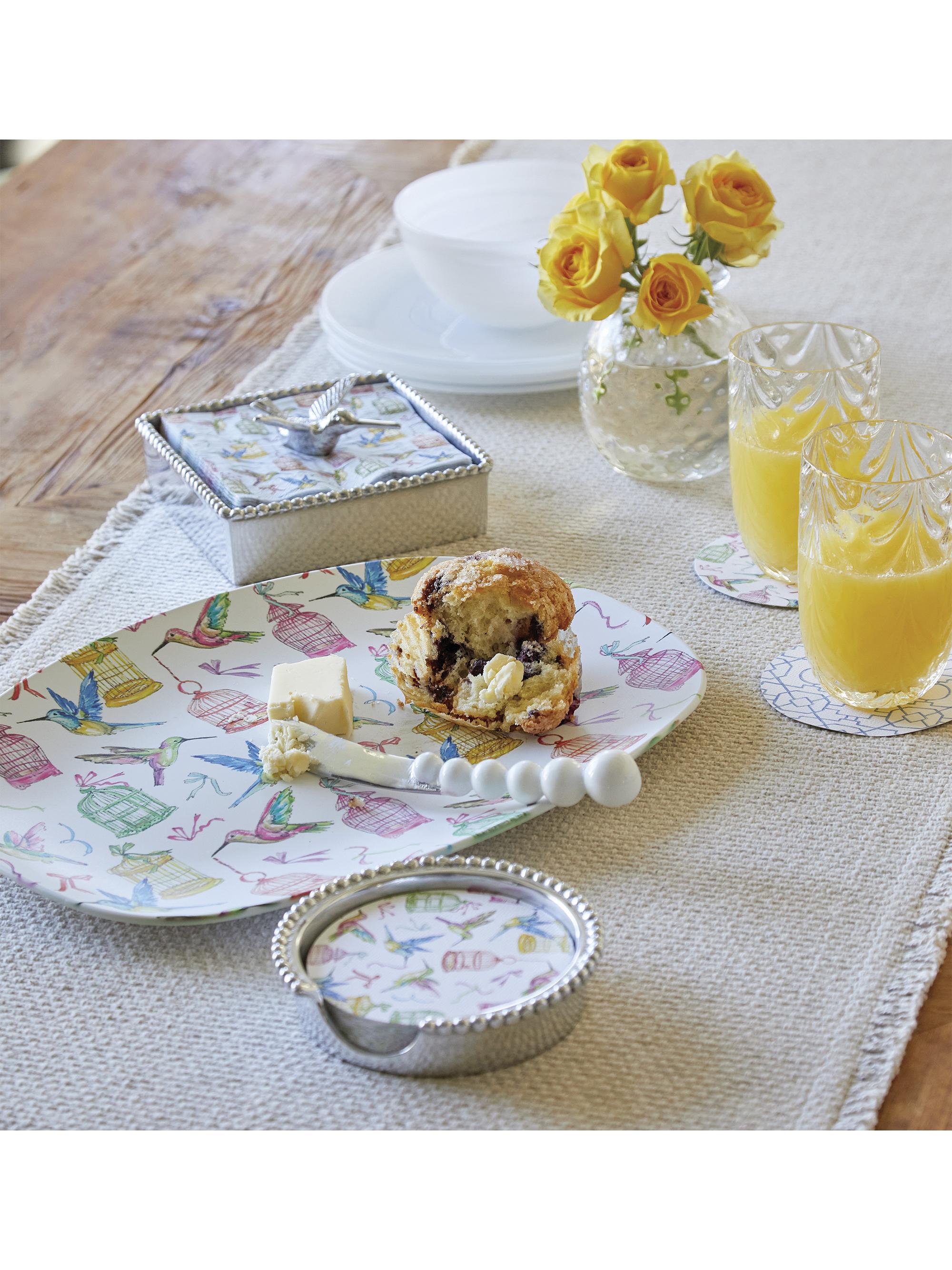 Mariposa Decorative Style Hummingbird & Birdcages Platter | Saks Fifth ...