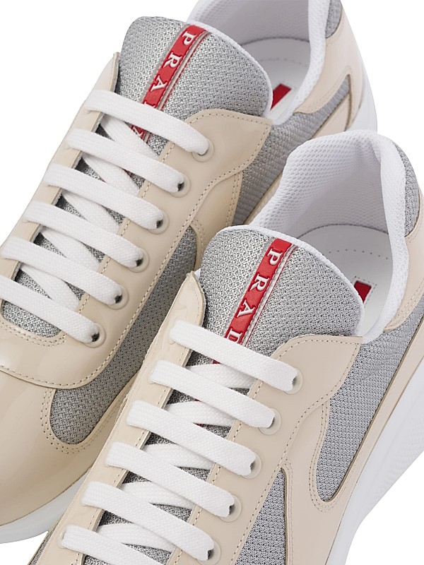 Shop Prada Men's America's Cup Patent Leather Sneakers Shop Prada Men's America's Cup Patent Leather Sneakers