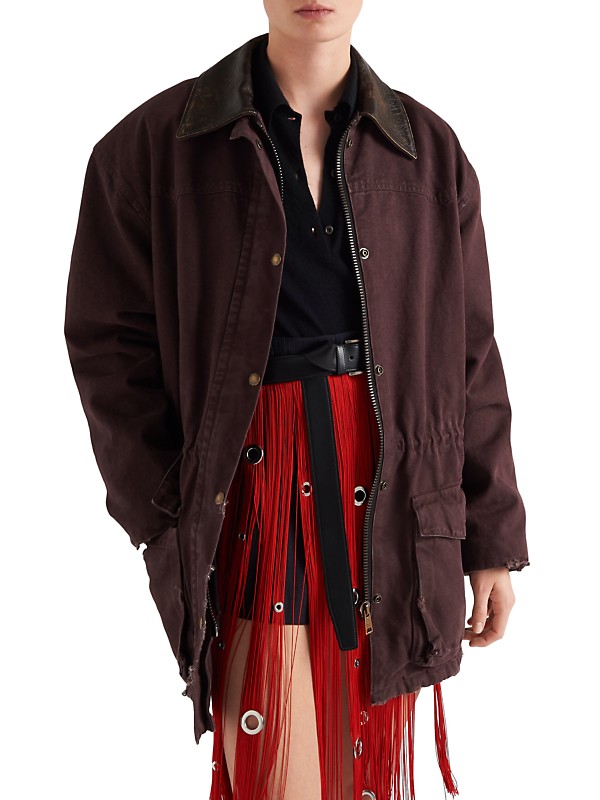 Shop Prada Canvas Jacket | Saks Fifth Avenue Shop Prada Canvas Jacket | Saks Fifth Avenue