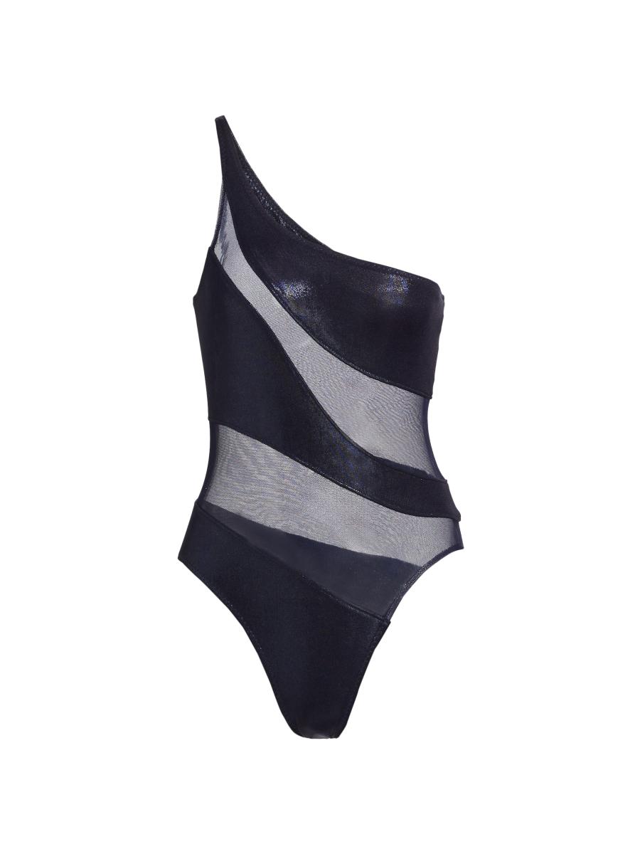 Norma Kamali Snake Mesh Mio One-Piece Swimsuit | Saks Fifth Avenue