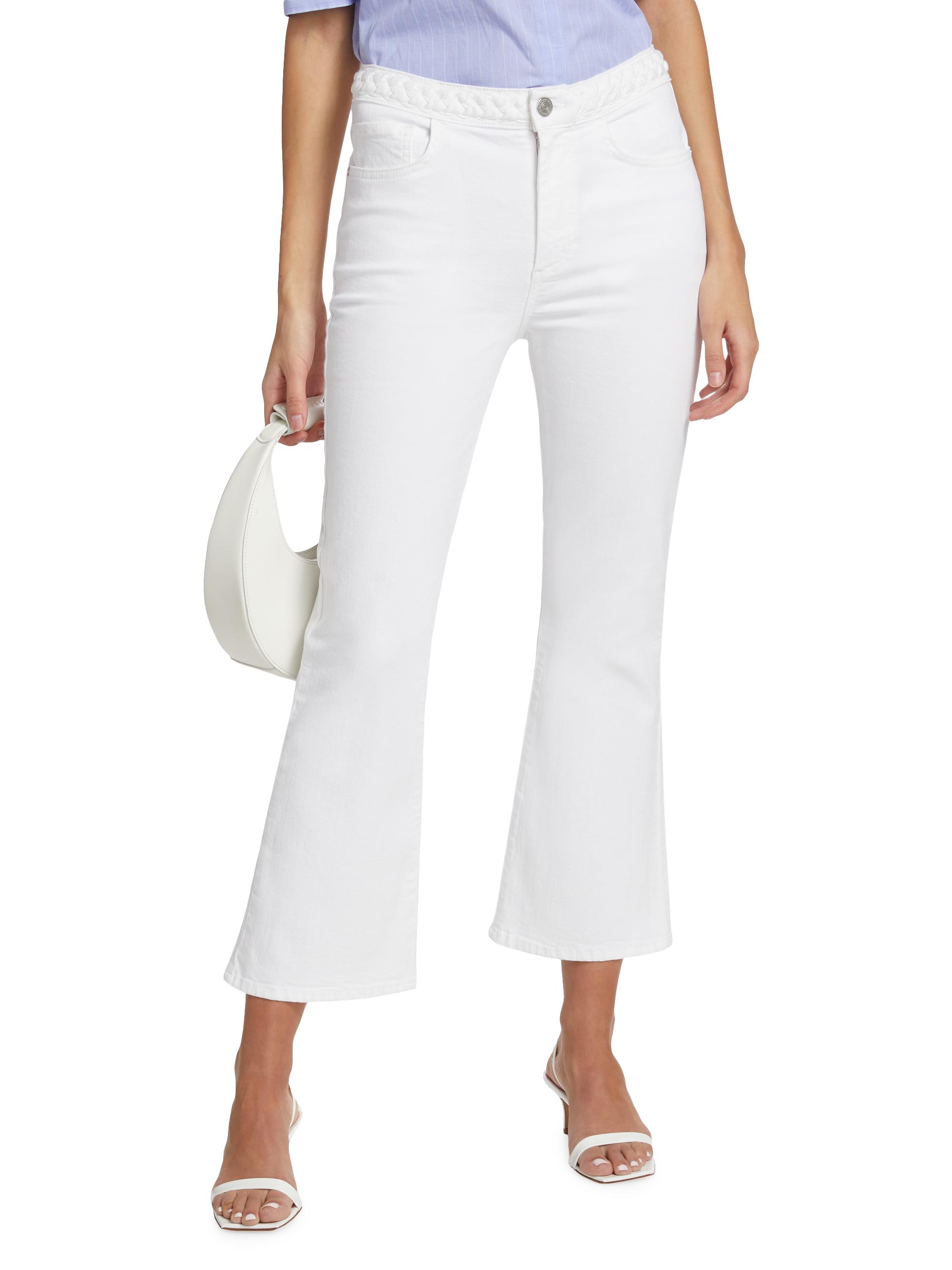 Frame Braided Crop Mini Boot-Cut Jeans | Saks Fifth Avenue