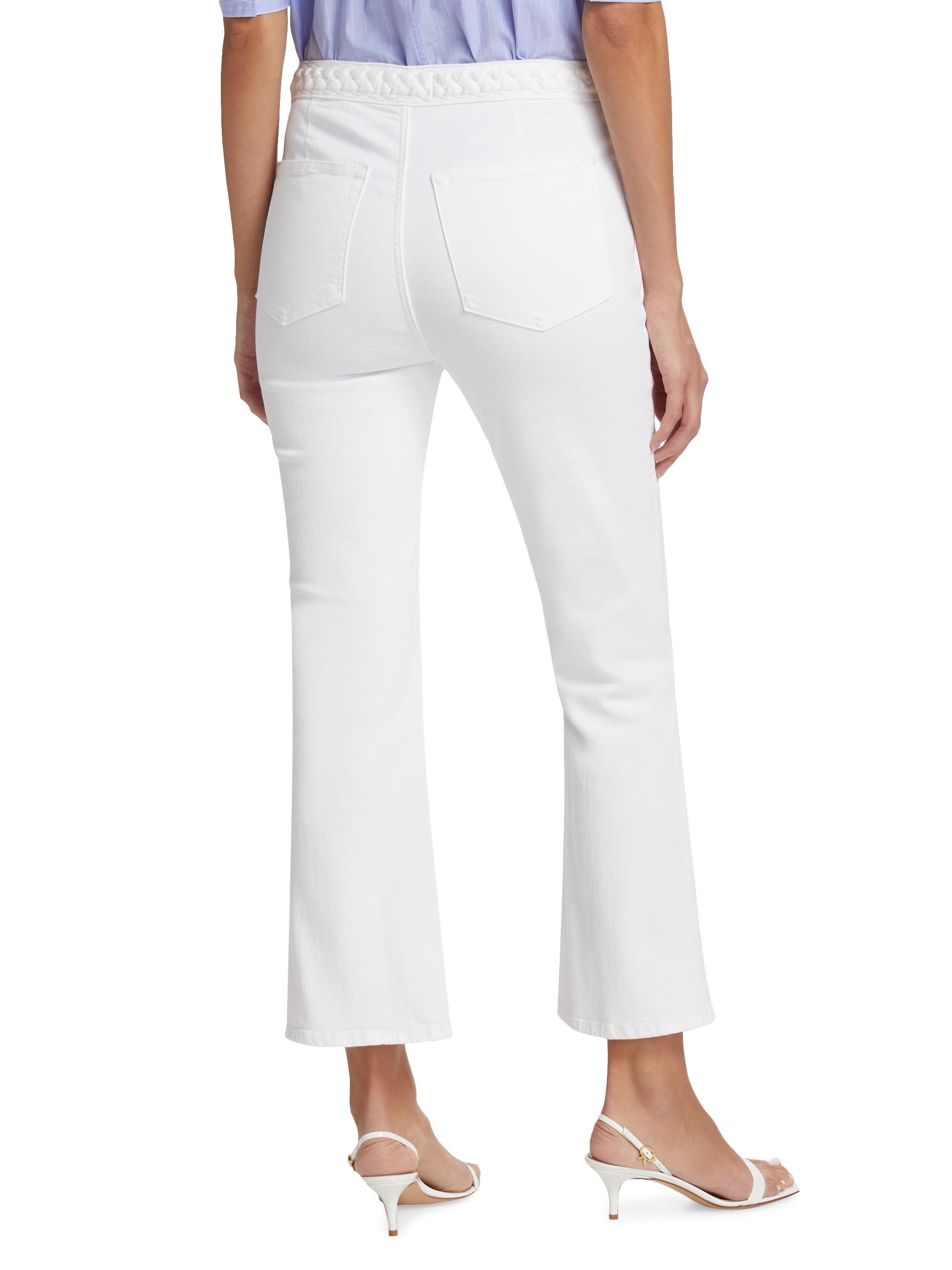 Frame Braided Crop Mini Boot-Cut Jeans | Saks Fifth Avenue