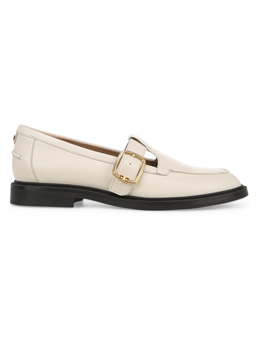 Sam Edelman Elaina T-Strap Leather Loafers | Saks Fifth Avenue