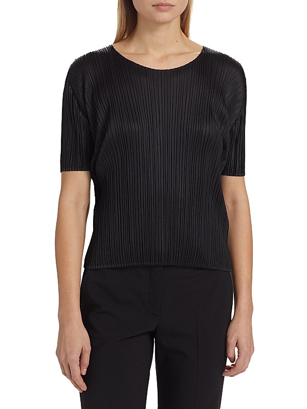 Shop Pleats Please Issey Miyake Basics Plissé T-Shirt | Saks Shop Pleats Please Issey Miyake Basics Plissé T-Shirt | Saks